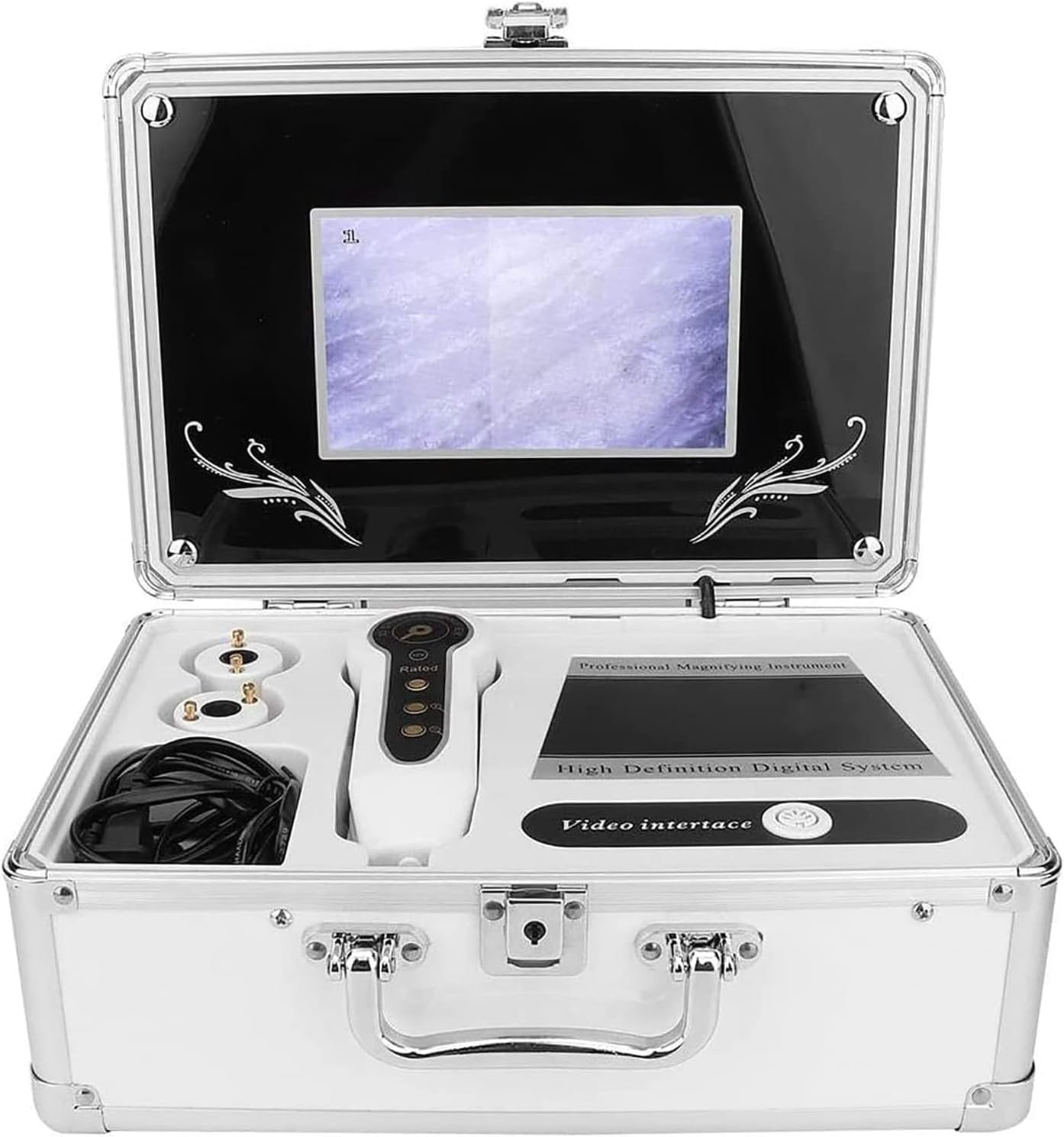 Box-Type Hair Follicle Analyser, Skin Hair Scalp Detector with 50X 200X ...