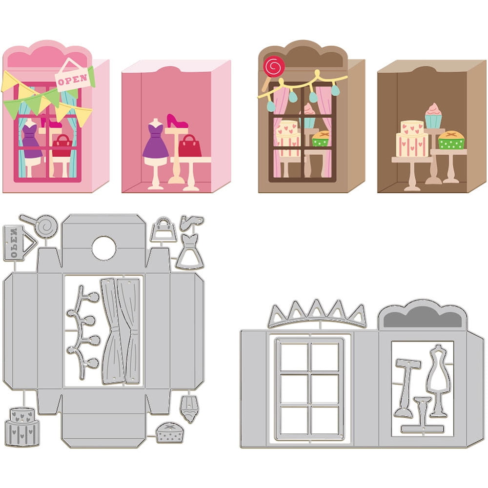 Box Window Carbon Steel Cutting Dies Stencils for DIY Scrapbooking ...