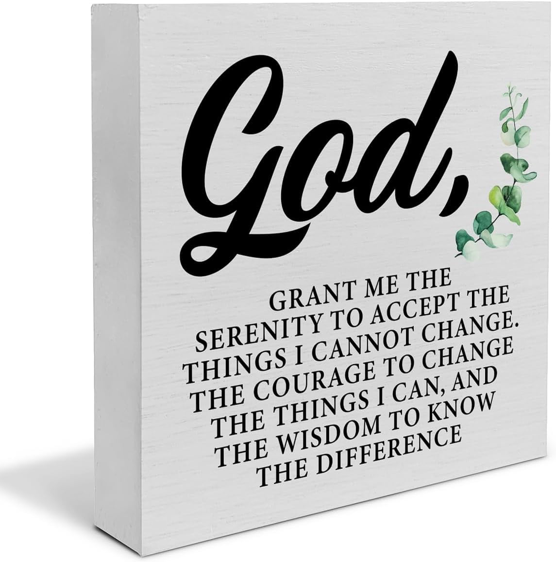 Box Wooden Sign - Rustic Christian Gifts Serenity Prayer Wooden Box ...