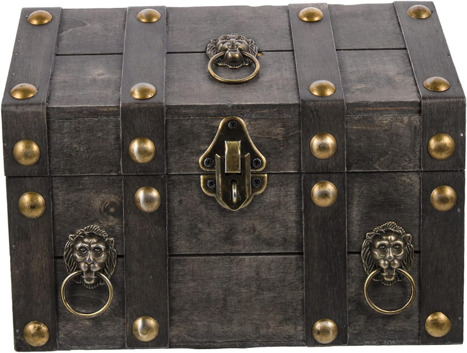 Box Wooden Storage Box Piggy Bank Chest Retro Chest Case Wood Trinket ...