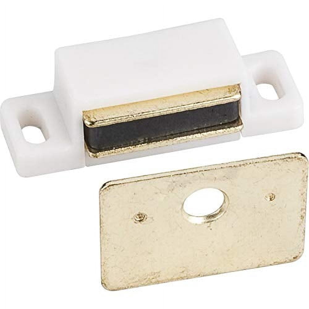 Box of 10-15lb Single Magnetic Polished Brass Catch w/Screws. Shutter ...