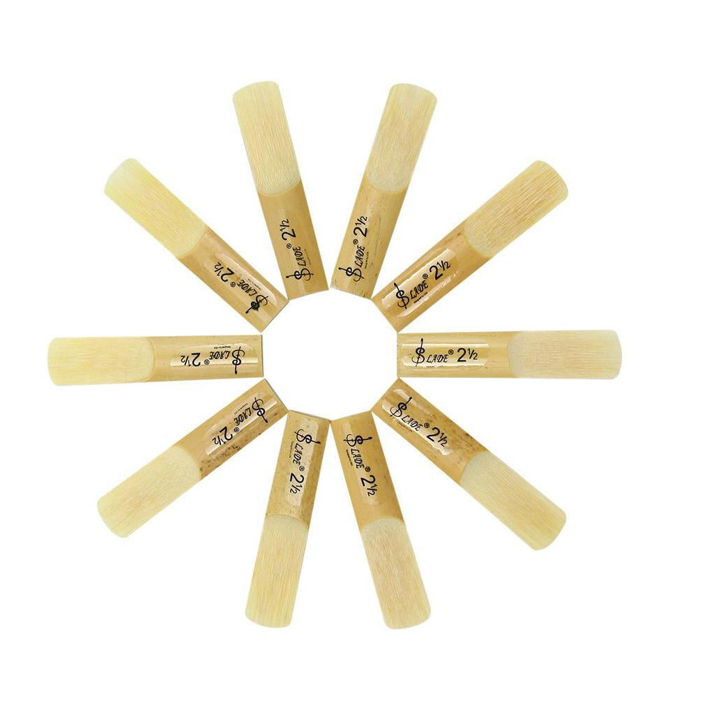 Box of 10 Clarinet Traditional Reeds Strength 2.5 with Case DIY Musical ...