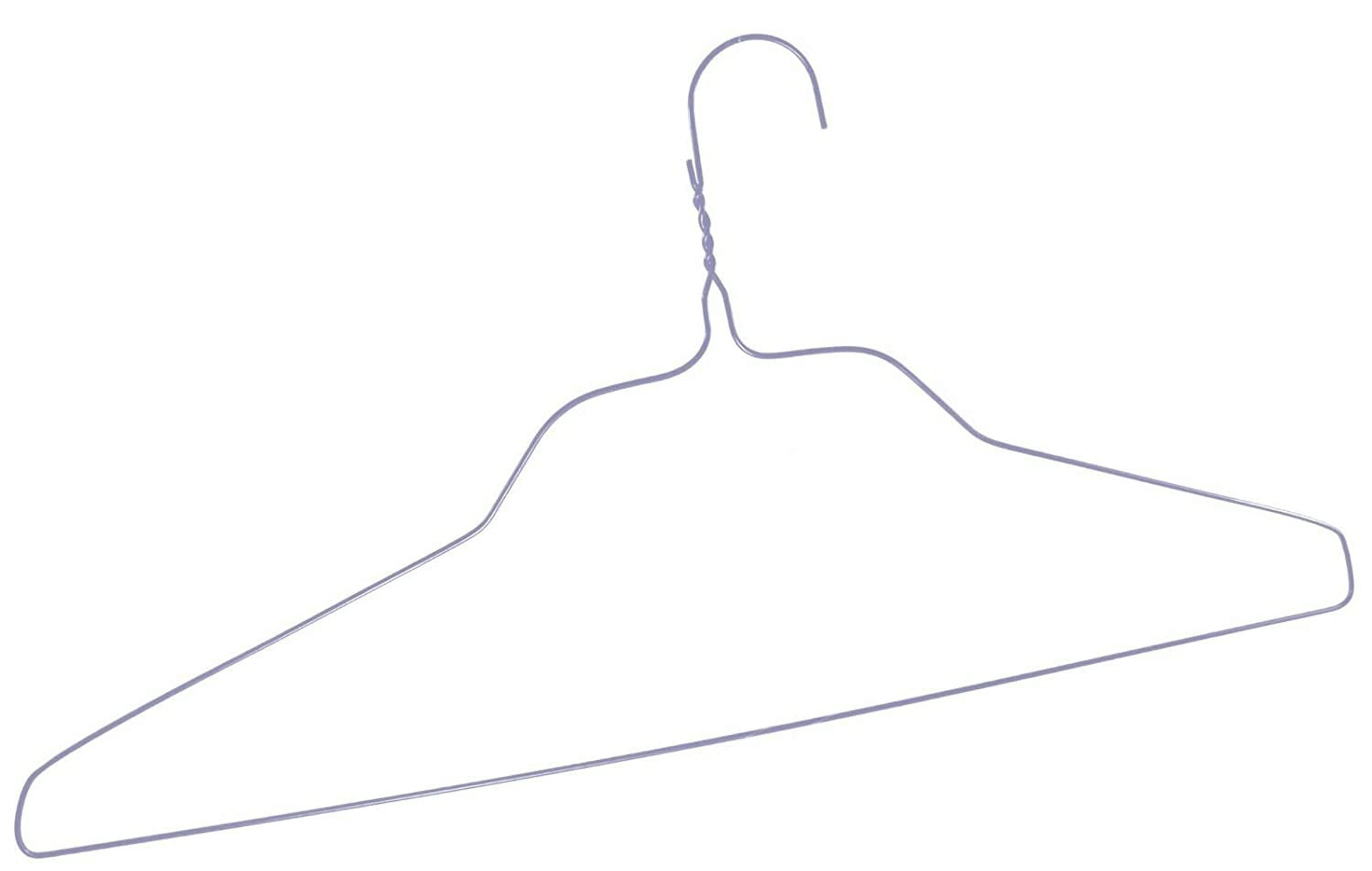 Box of 100 18" White Wire Shirt Hangers - Walmart.com