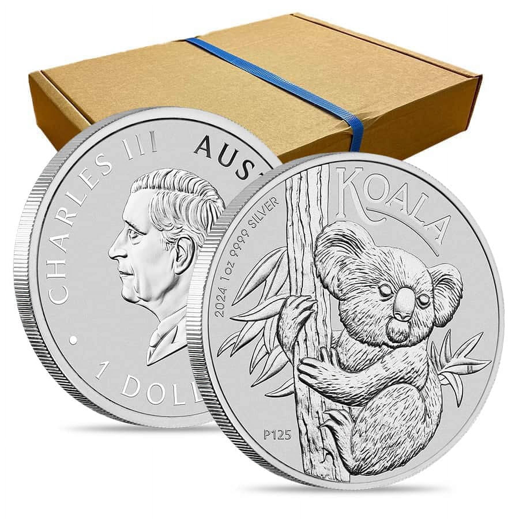Box of 100 - 2024 1 oz Silver Australian Koala Perth Mint BU - Walmart.com