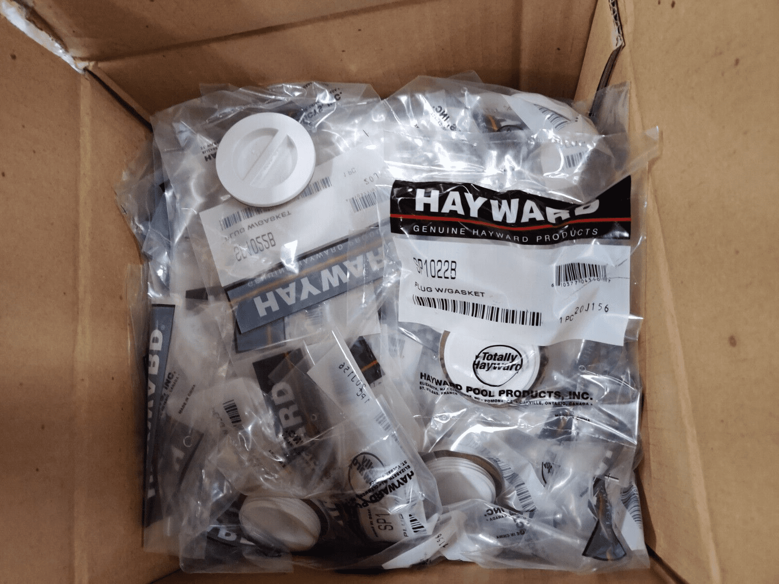 Box of 100 - Hayward SP1022B 1-1/2" Cycolac Plug Gasket for Vacuum ...