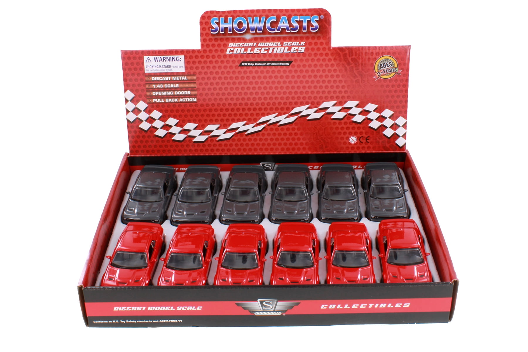 Box of 12 2018 Dodge Challenger SRT Hellcat Widebody Hardtop, Asstd ...