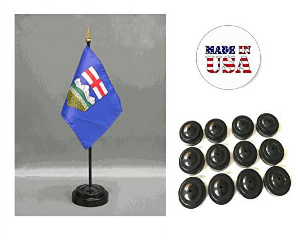 Box of 12 Alberta 4"x6" Miniature Desk & Table Flags Includes 12 Flag ...