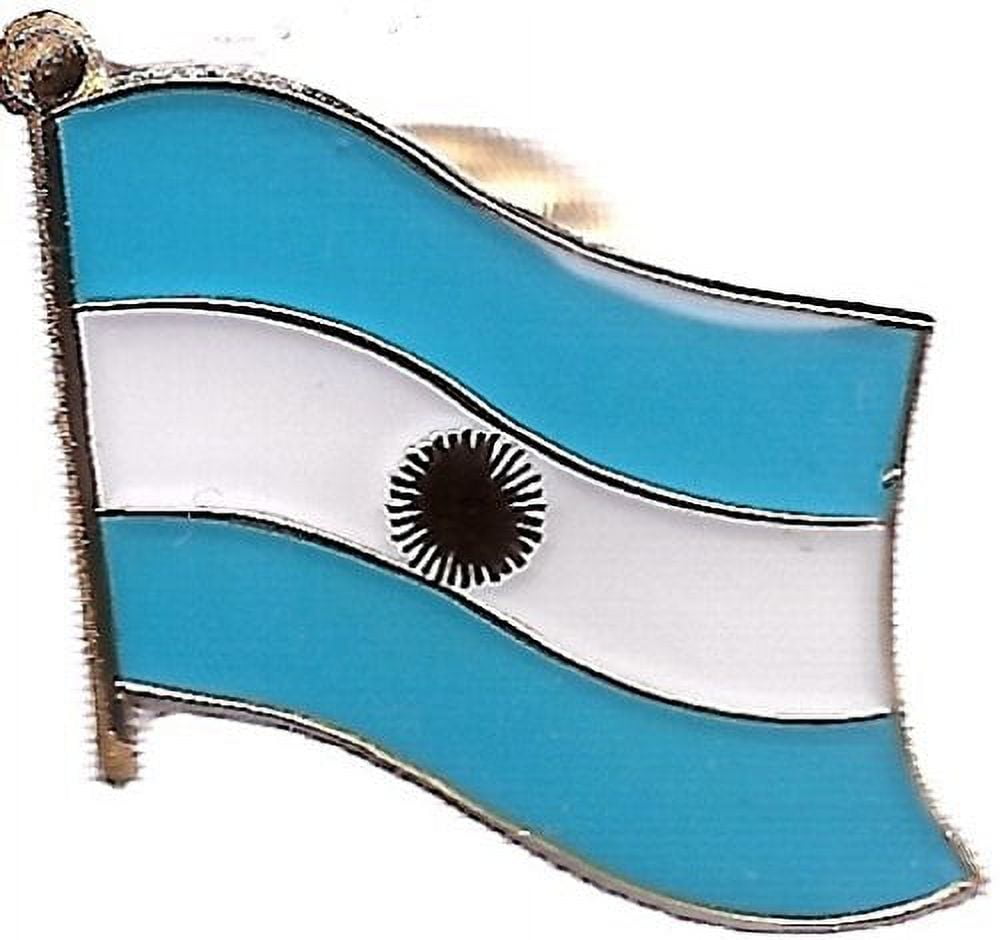 Box of 12 Argentina Single Flag Lapel Pins, Argentinian Single Tie ...