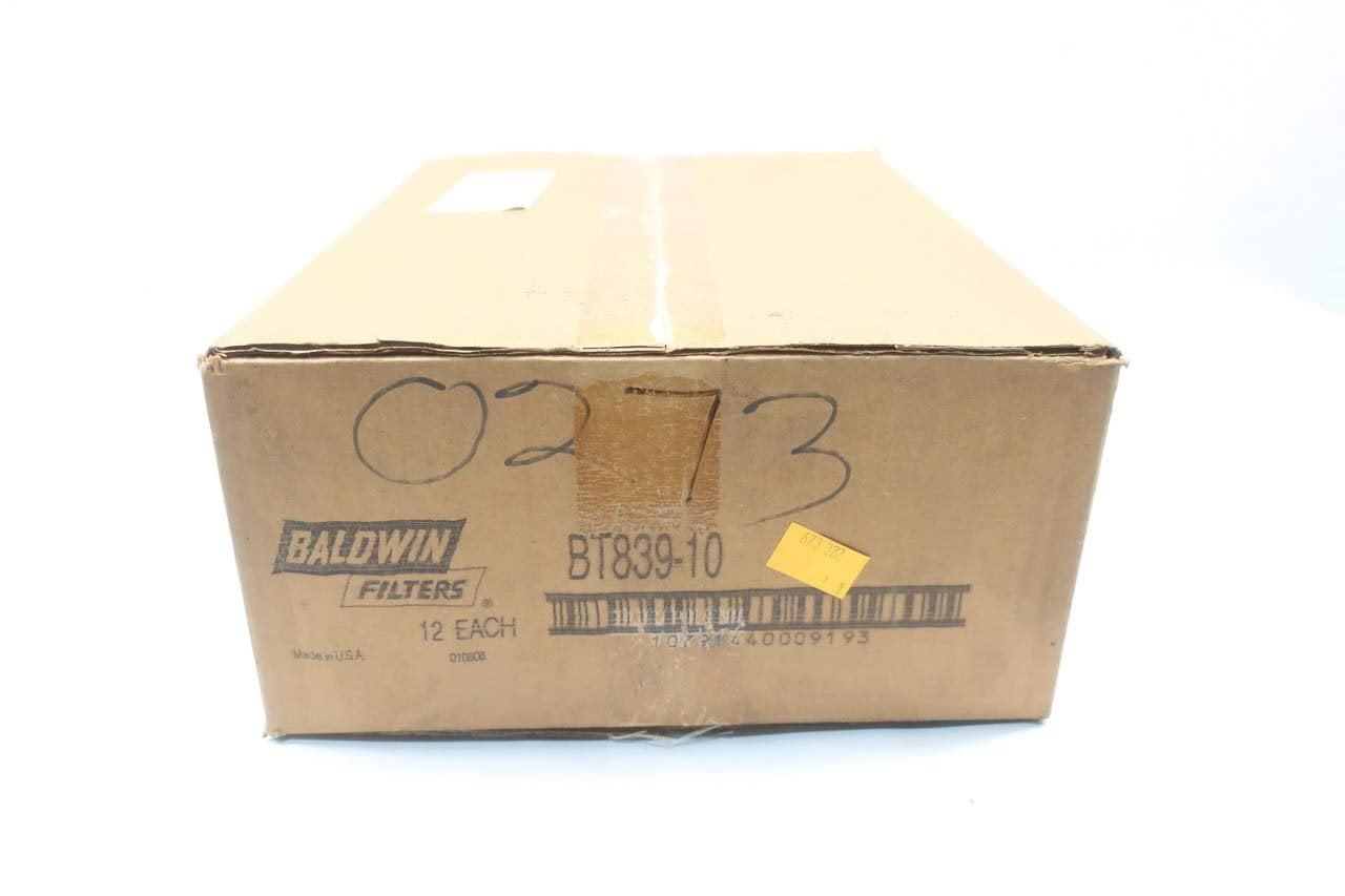 Box of 12 BALDWIN BT839-10 Hydraulic Filter Element - Walmart.com