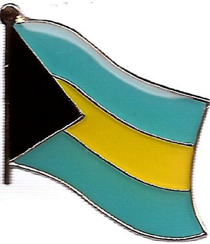 Box of 12 Bahamas Single Flag Lapel Pins, Bahamian Single Flag Pin ...