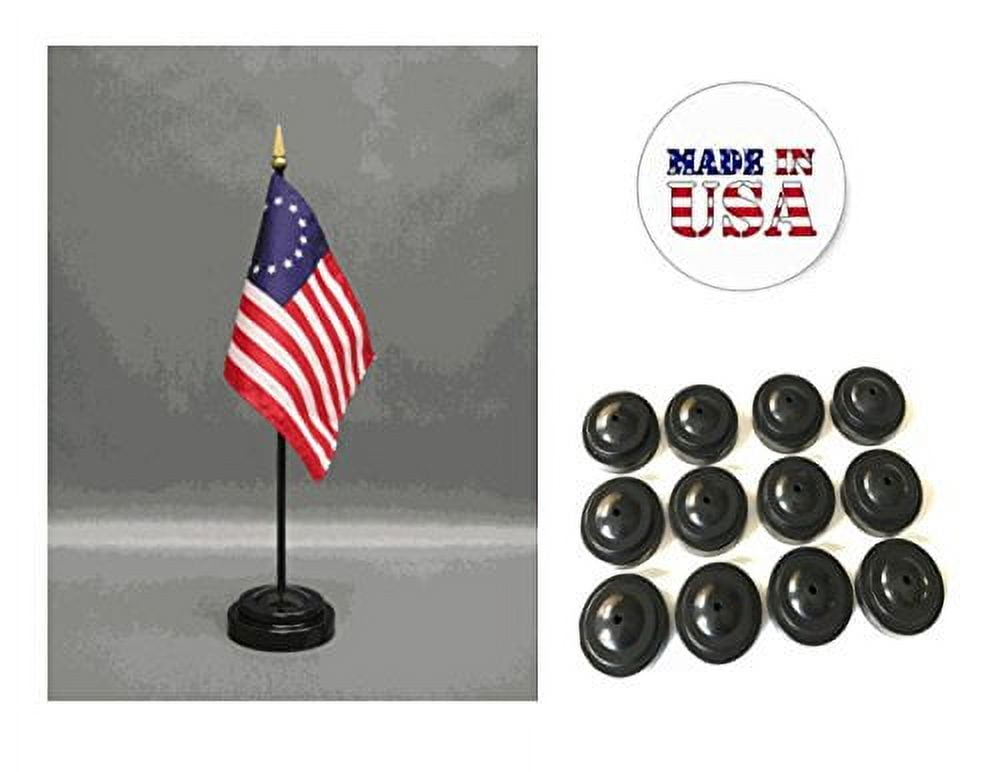 Box of 12 Betsy Ross 13-Star American 4"x6" Miniature Desk & Table ...