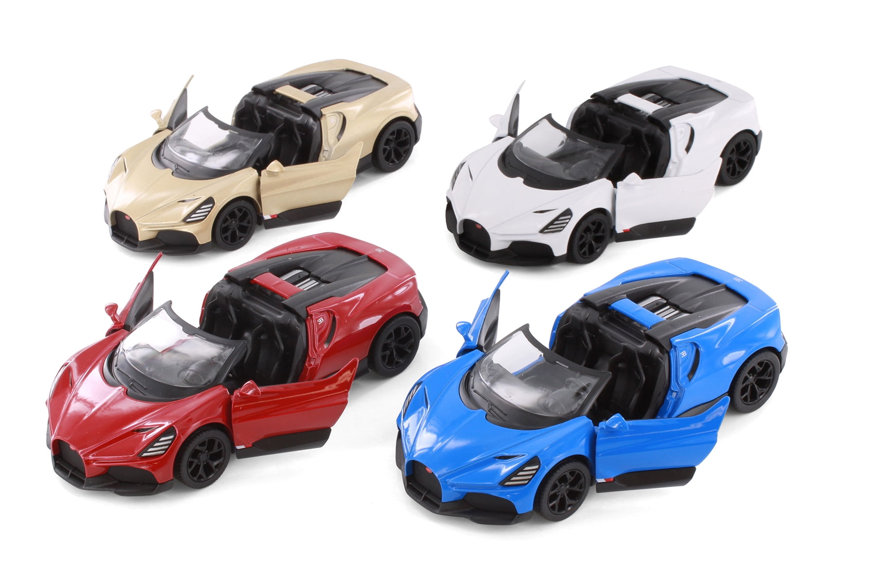Box of 12 Bugatti Mistral, Assortment - Kinsmart 5460D - 1/36 Scale ...