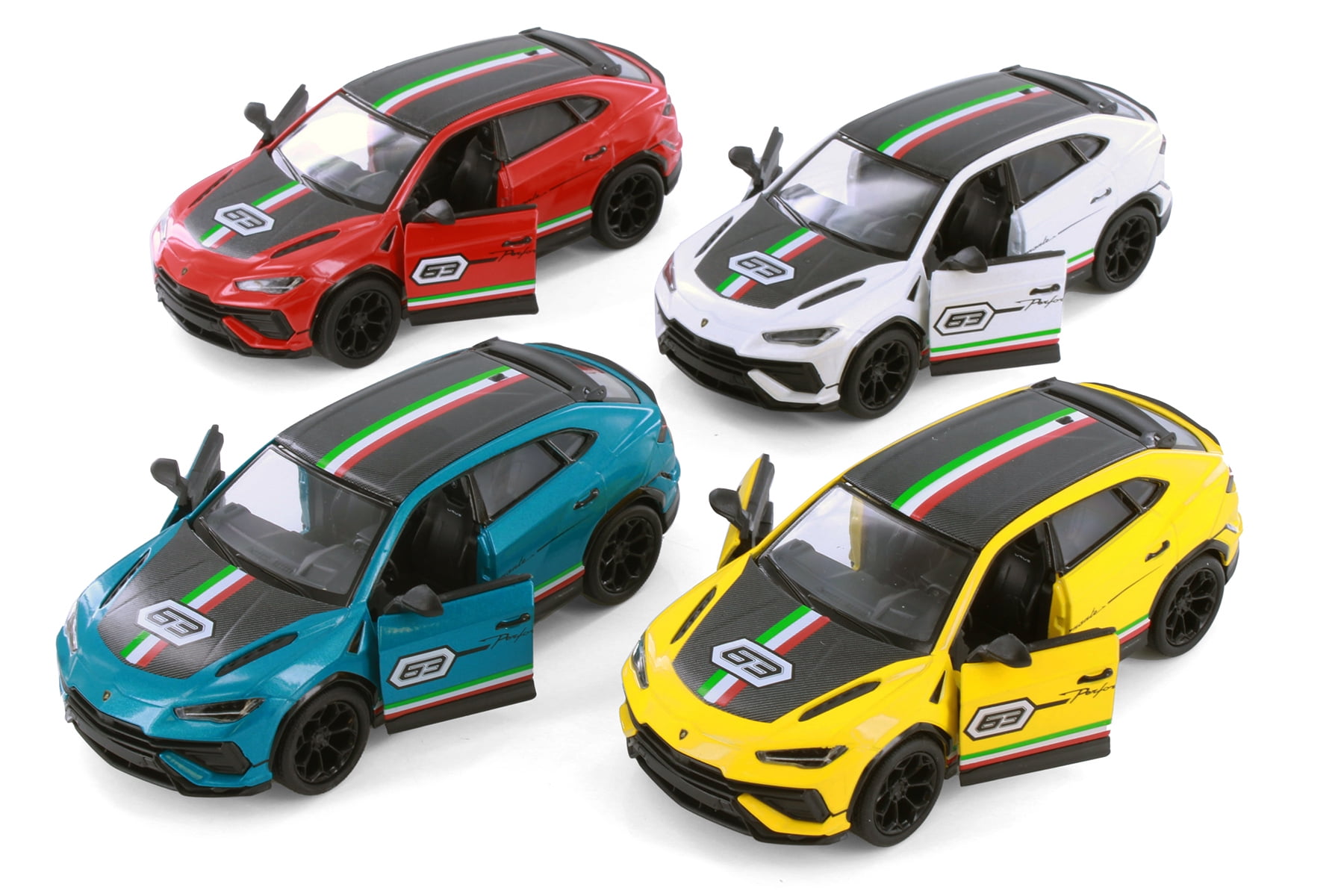 Box of 12 Lamborghini Urus Performante, Asstd - Kinsmart 5447DF - 1/40 ...