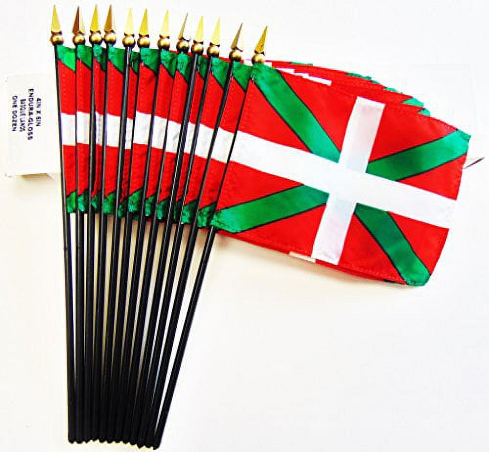 Box of 12 Mini Baque Lands Desk & Table Flags (4"x6") - High-Quality ...