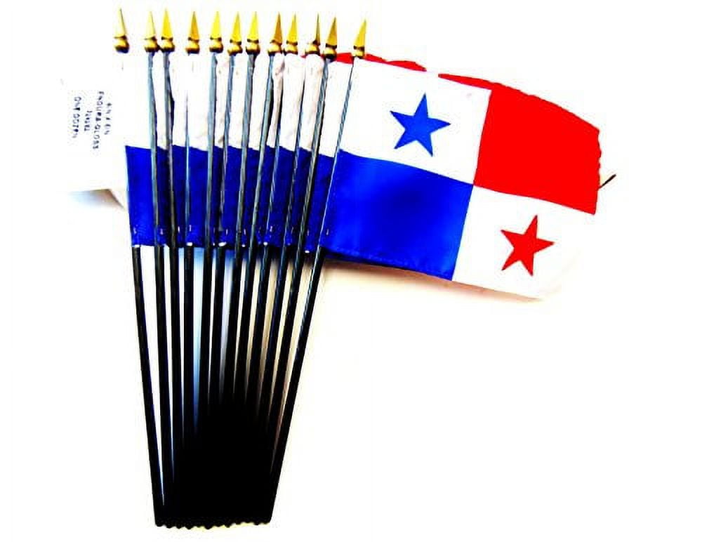 Box of 12 Mini Panama Desk & Table Flags (4"x6") - High-Quality ...