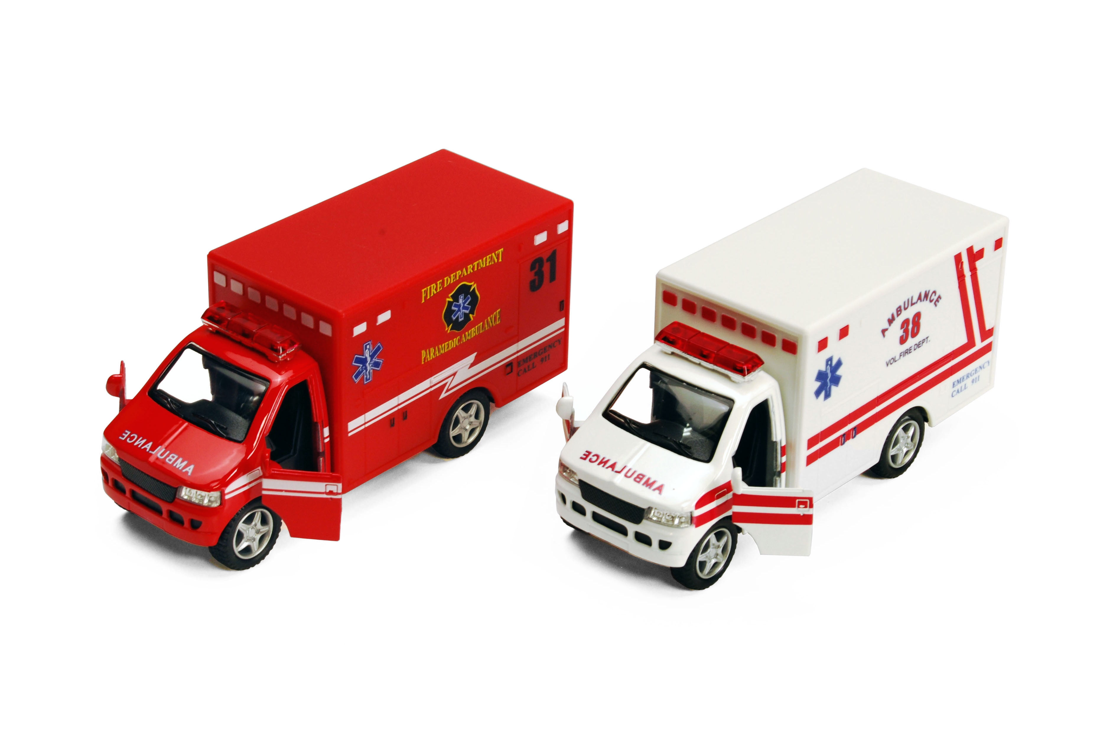 Box of 12 Rescue Team Ambulances, Assortment - Kinsmart 5259D - 5 ...
