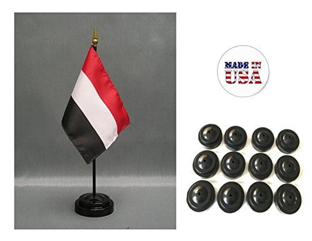 Box of 12 Yemen 4"x6" Miniature Desk & Table Flags Includes 12 Flag ...