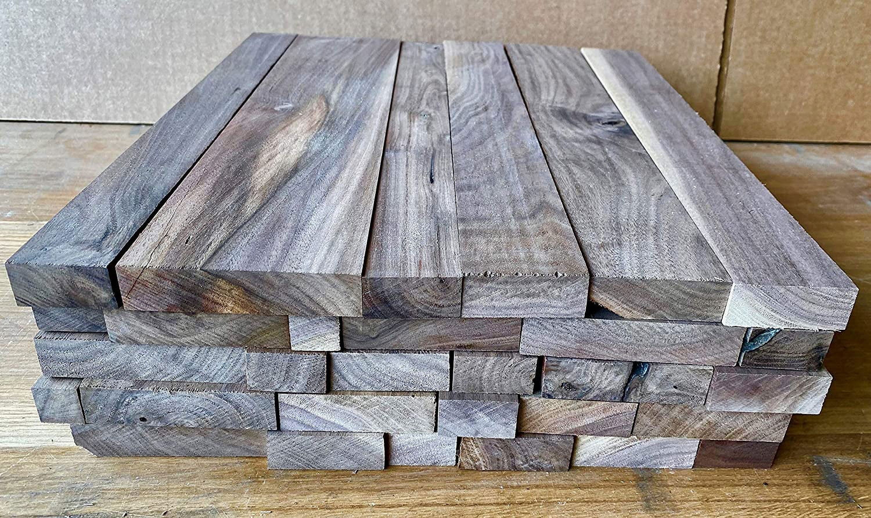 Box of 16" Long Black Walnut Boards. Rustic Wood for Crafts - Walmart.com