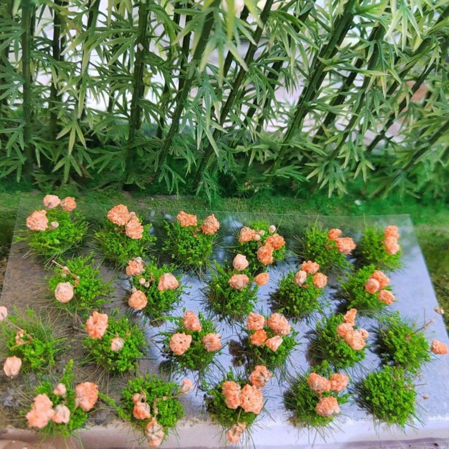 Box of 22 Miniature Flower Plant Clusters DIY Greenery Model Bonsai ...