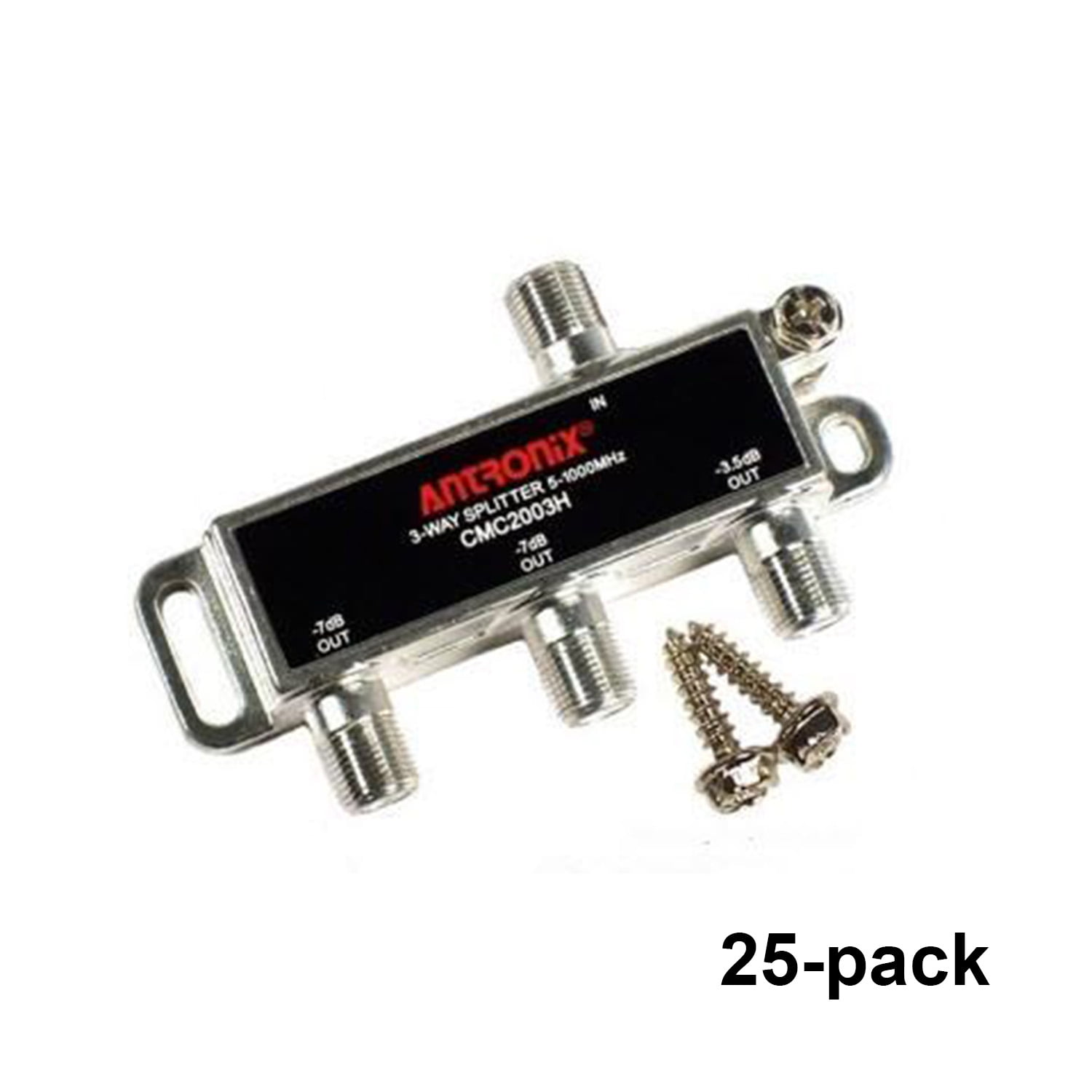 Box of 25 Antronix CMC2003H High Performance 3-Way Coax Cable Splitter ...