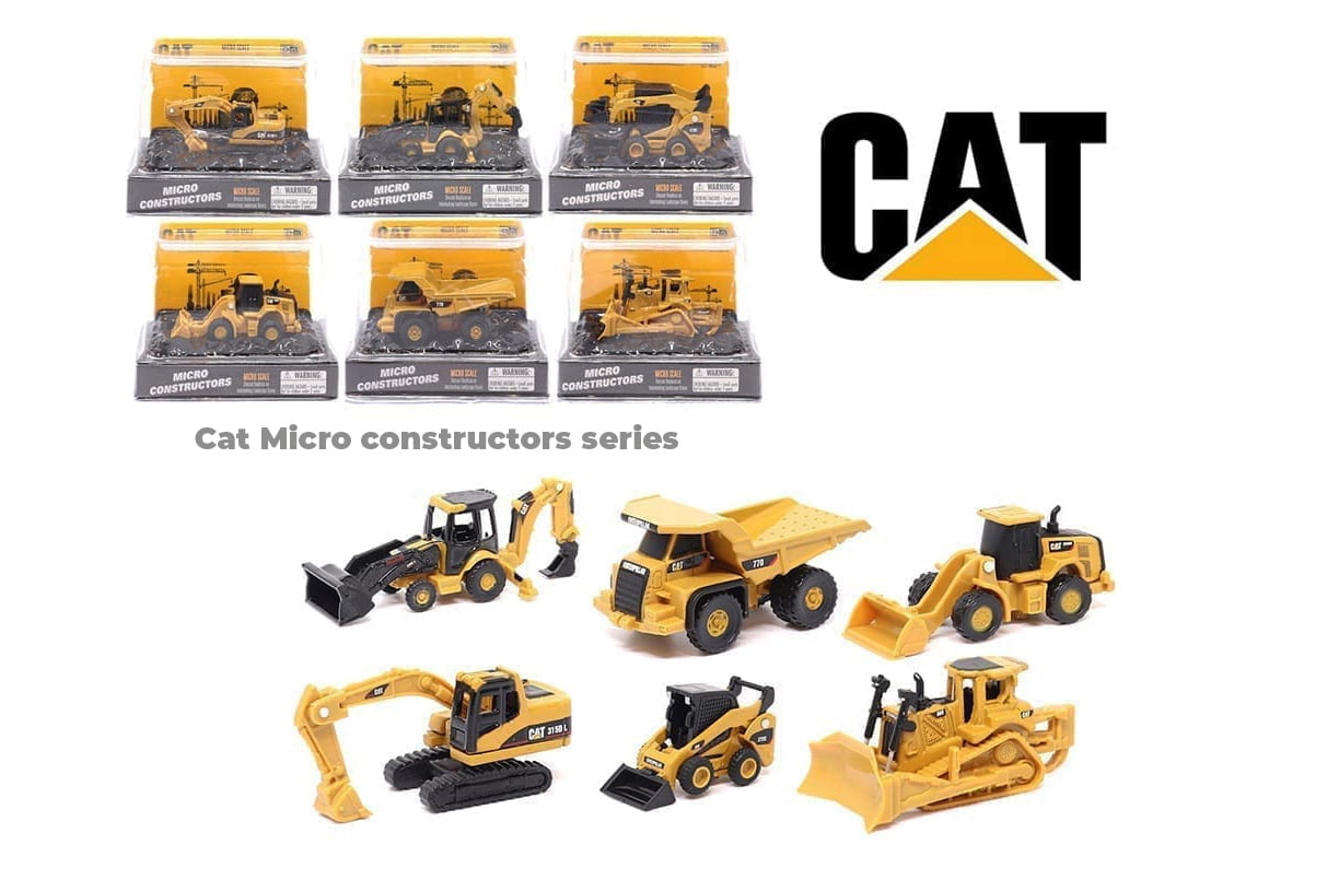 Box of 6 Caterpillar Assortment Series I, Yellow/Black - Diecast ...
