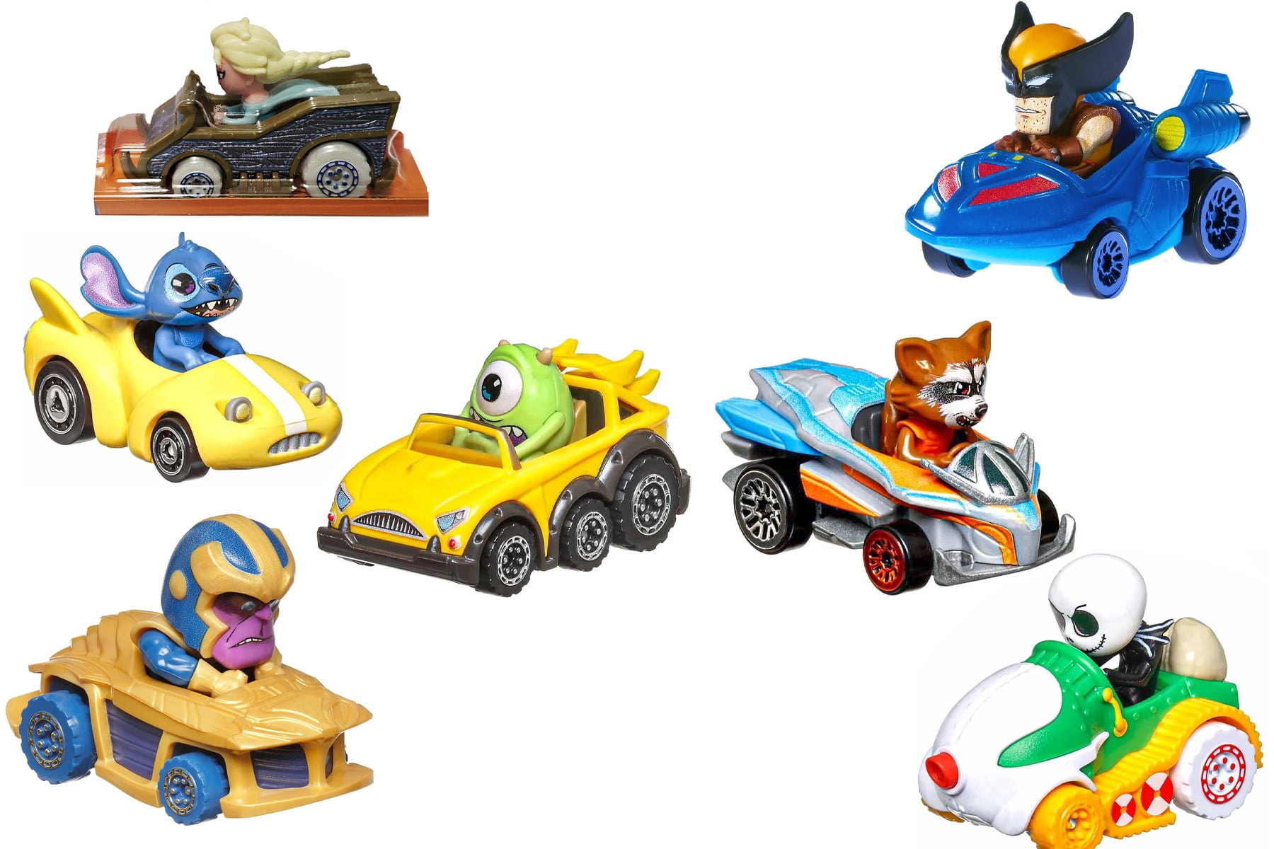 Box of 8 Racer Verse Character Car Assortment - Mattel Hot Wheels ...