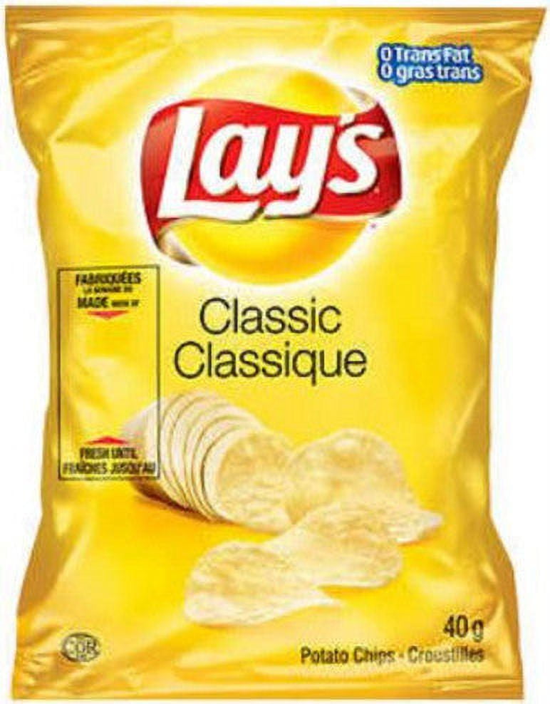 Box of Classic LAY'S Potato Chips (40ct x 40g/1.4oz) - Walmart.com