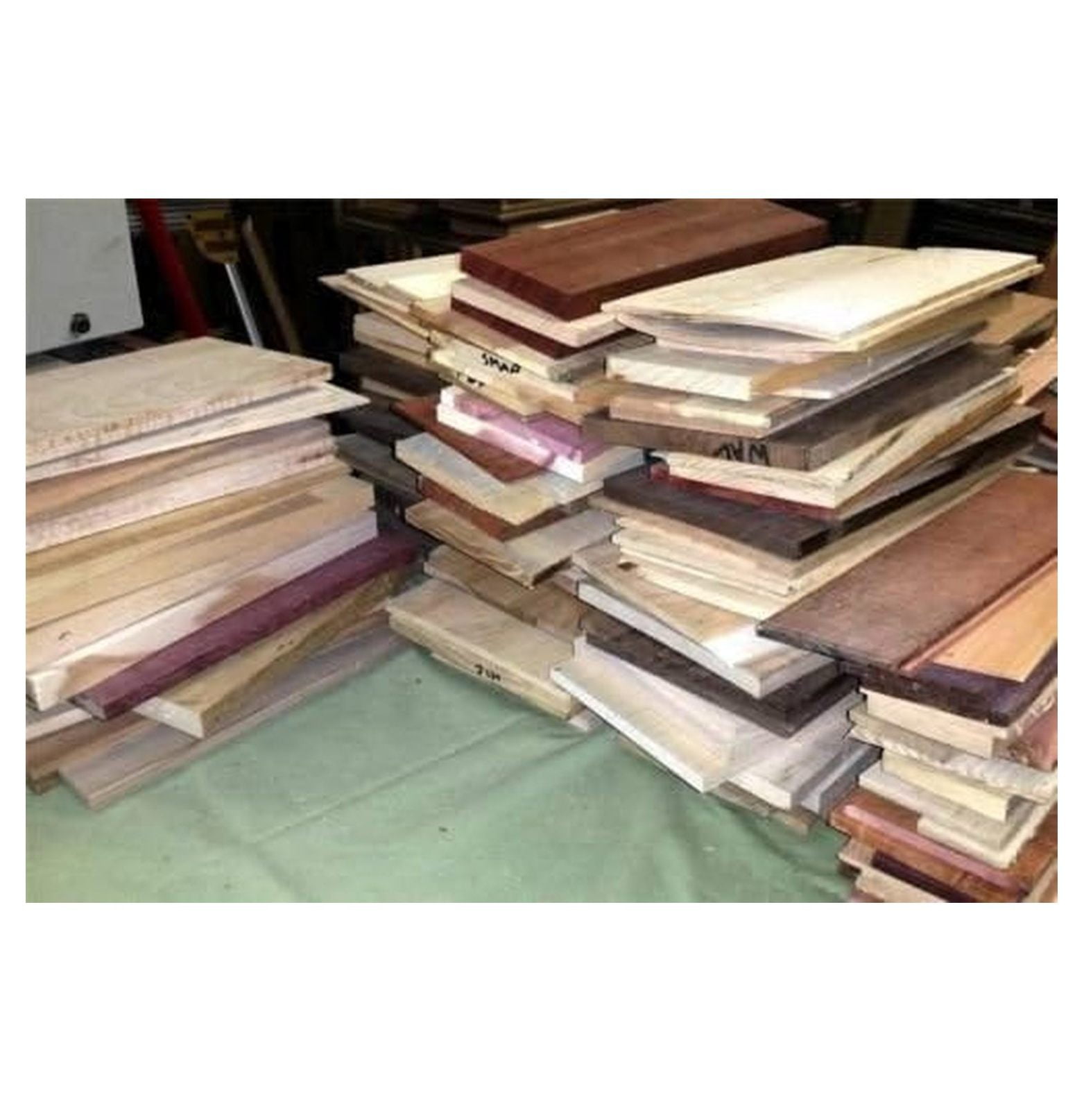 Box of Long Thin Unfinished Craft Wood. Many Species. Scrap Lumber ...