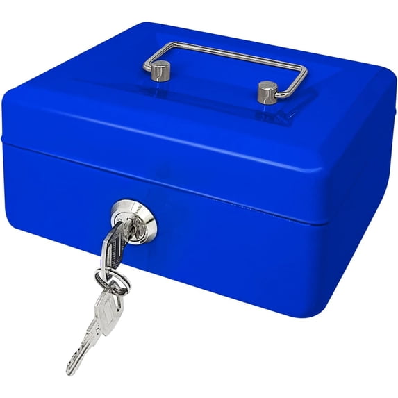 Box with Key Lock, Small Organizer with Tray, Storage Box with Lockable ...