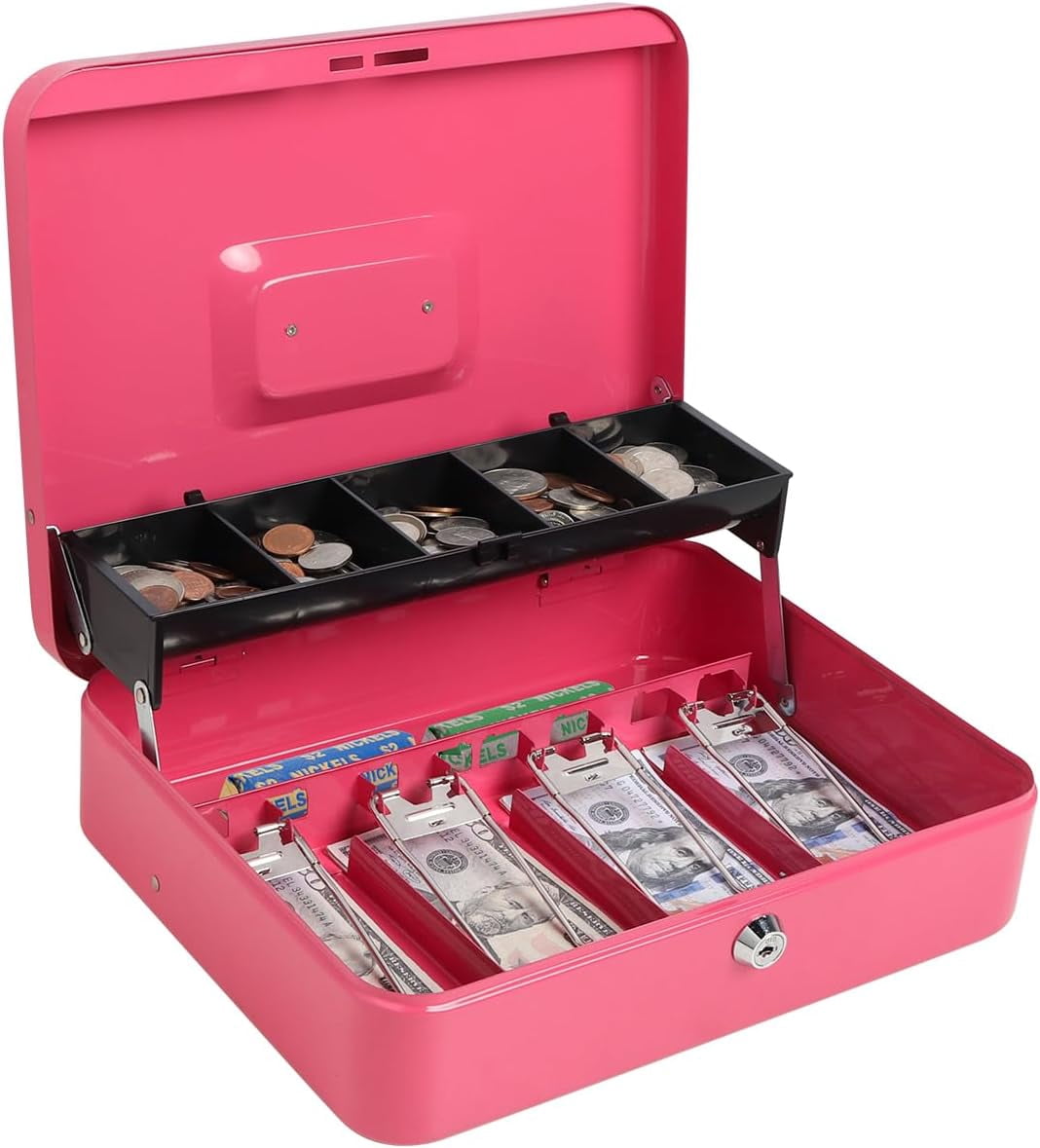 Box with Tray and Key Lock, Large Box, 5 Compartments for Cions & 4 ...
