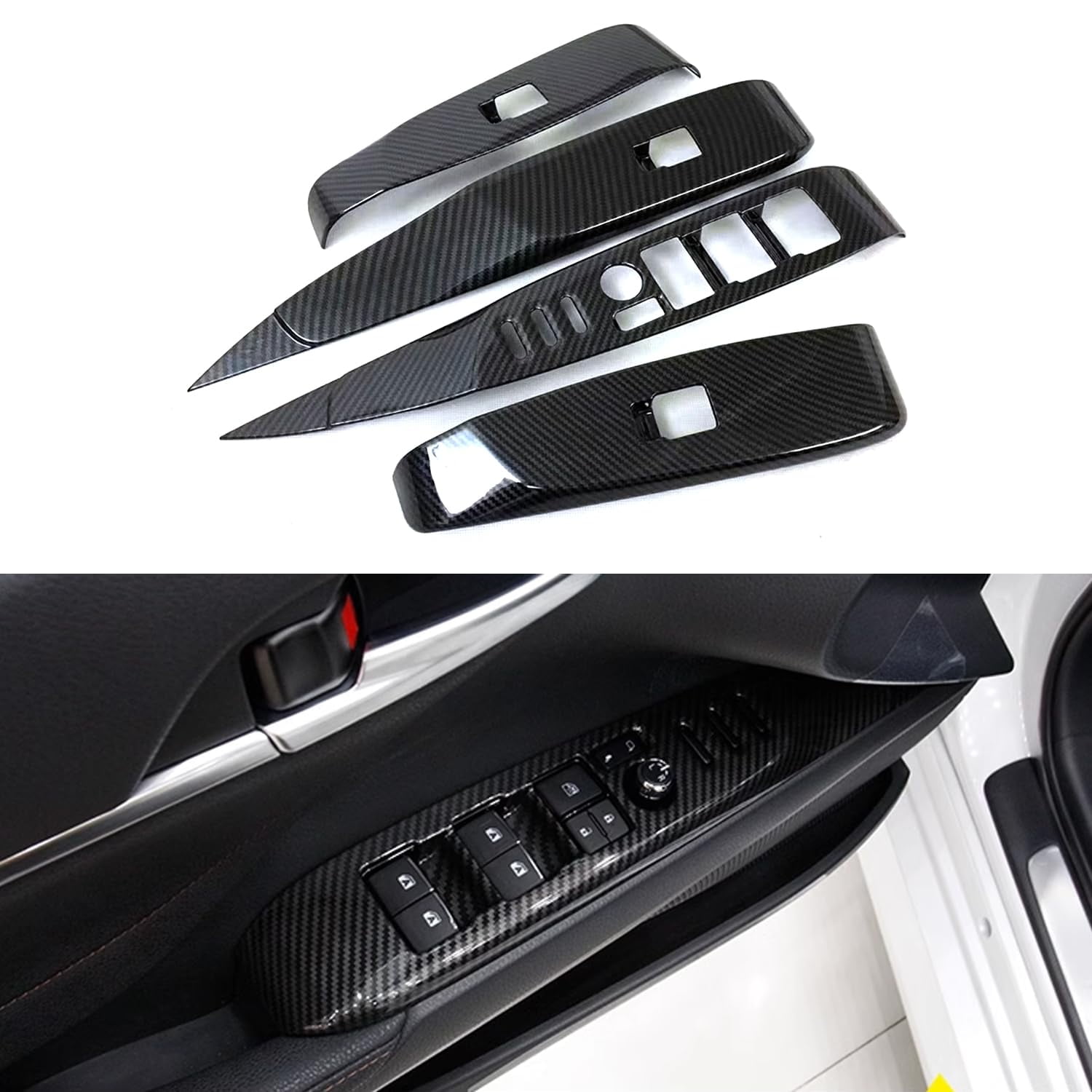 BoxCheer 4 PCS Car RRF12 Window Control Panel Toyota Camry 2018-2024 ...