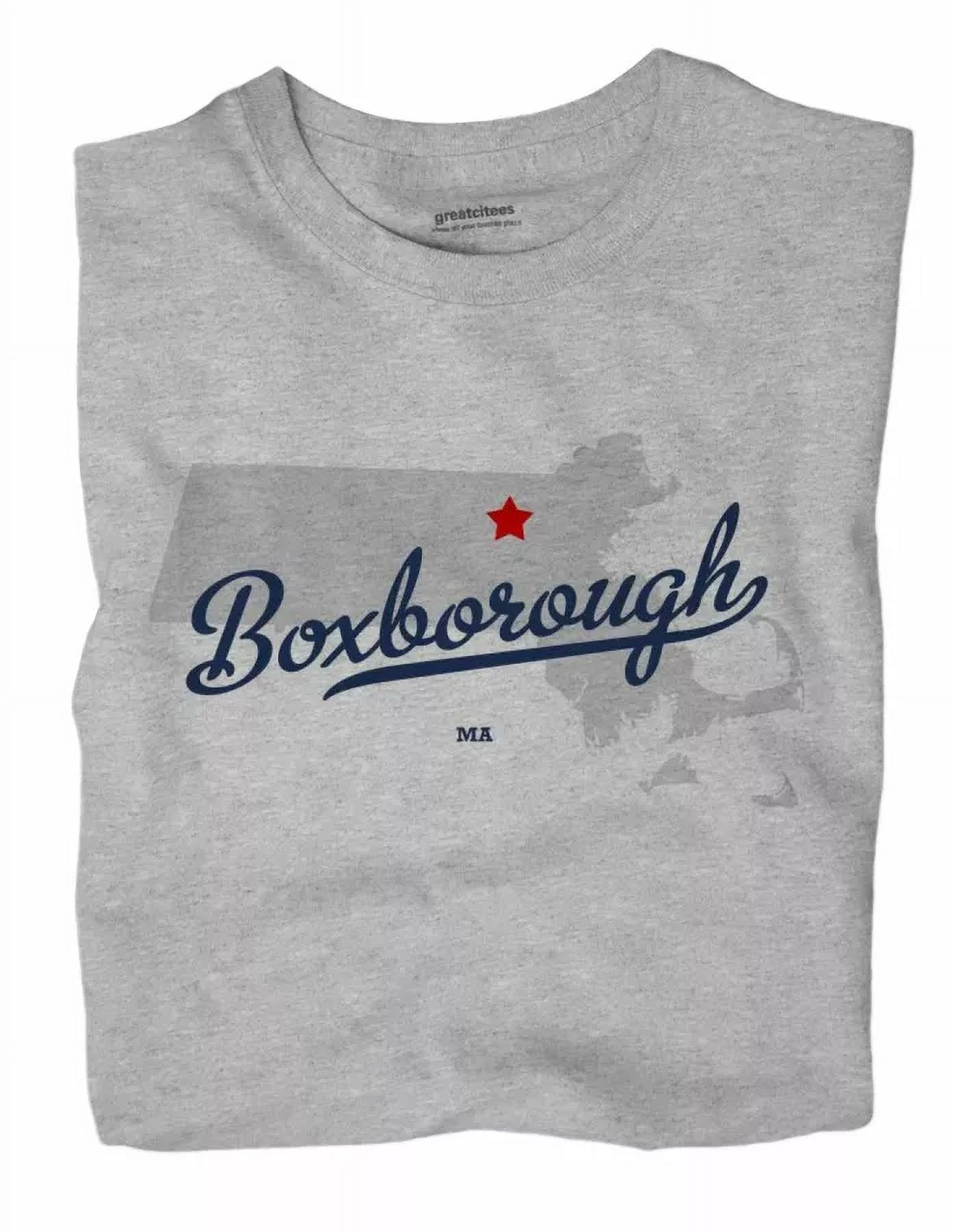 Boxborough Massachusetts MA Mass T-Shirt MAP - Walmart.com
