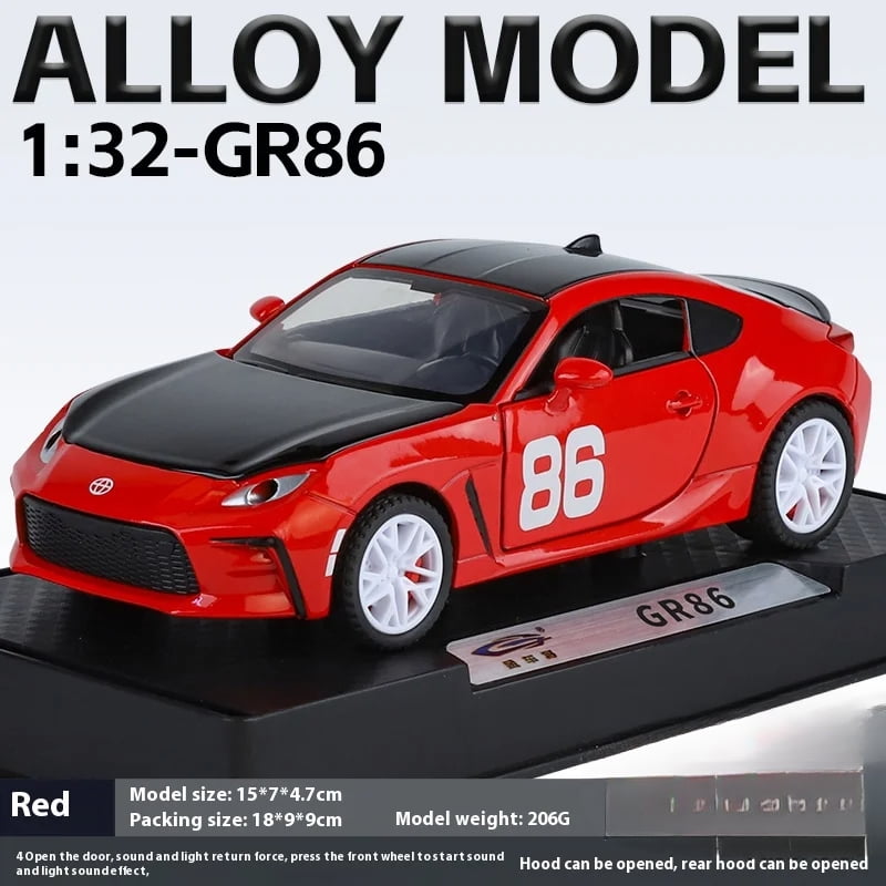Boxed 1:32 Toyota GR86 Alloy Car Model Simulation Collection Desktop ...