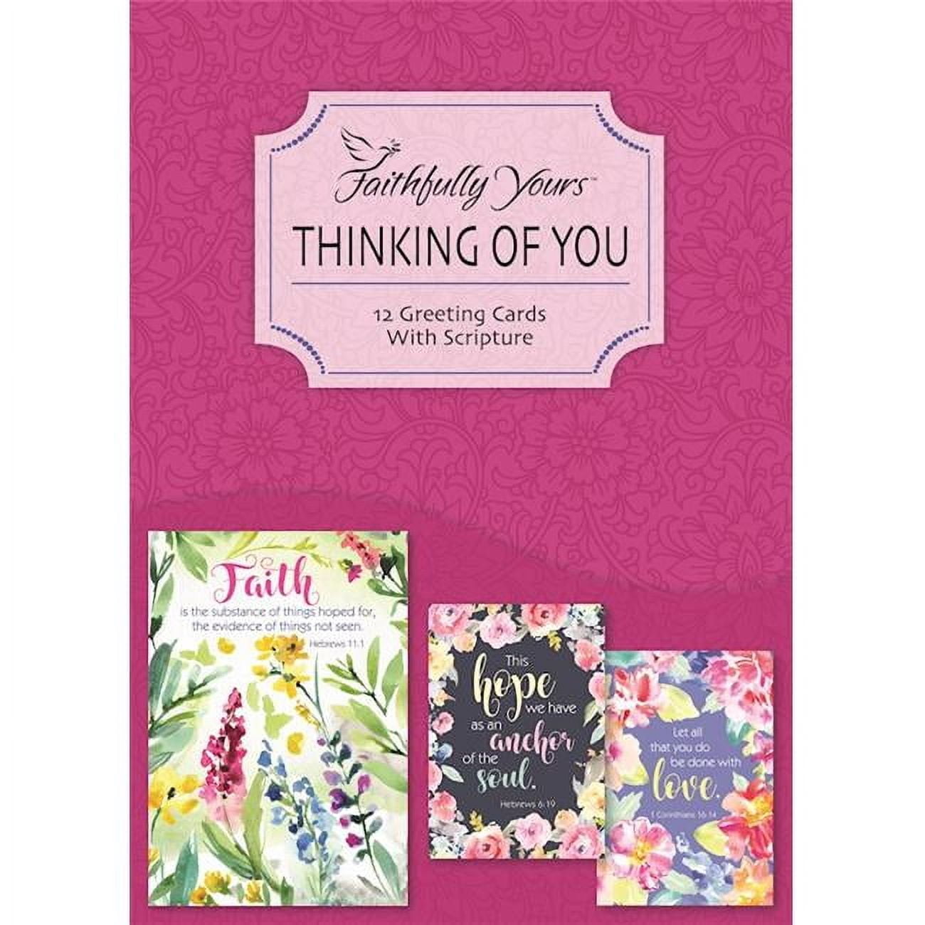 Boxed - Card Thinking of You-Vintage Thoughts - Box of 12 - Walmart.com