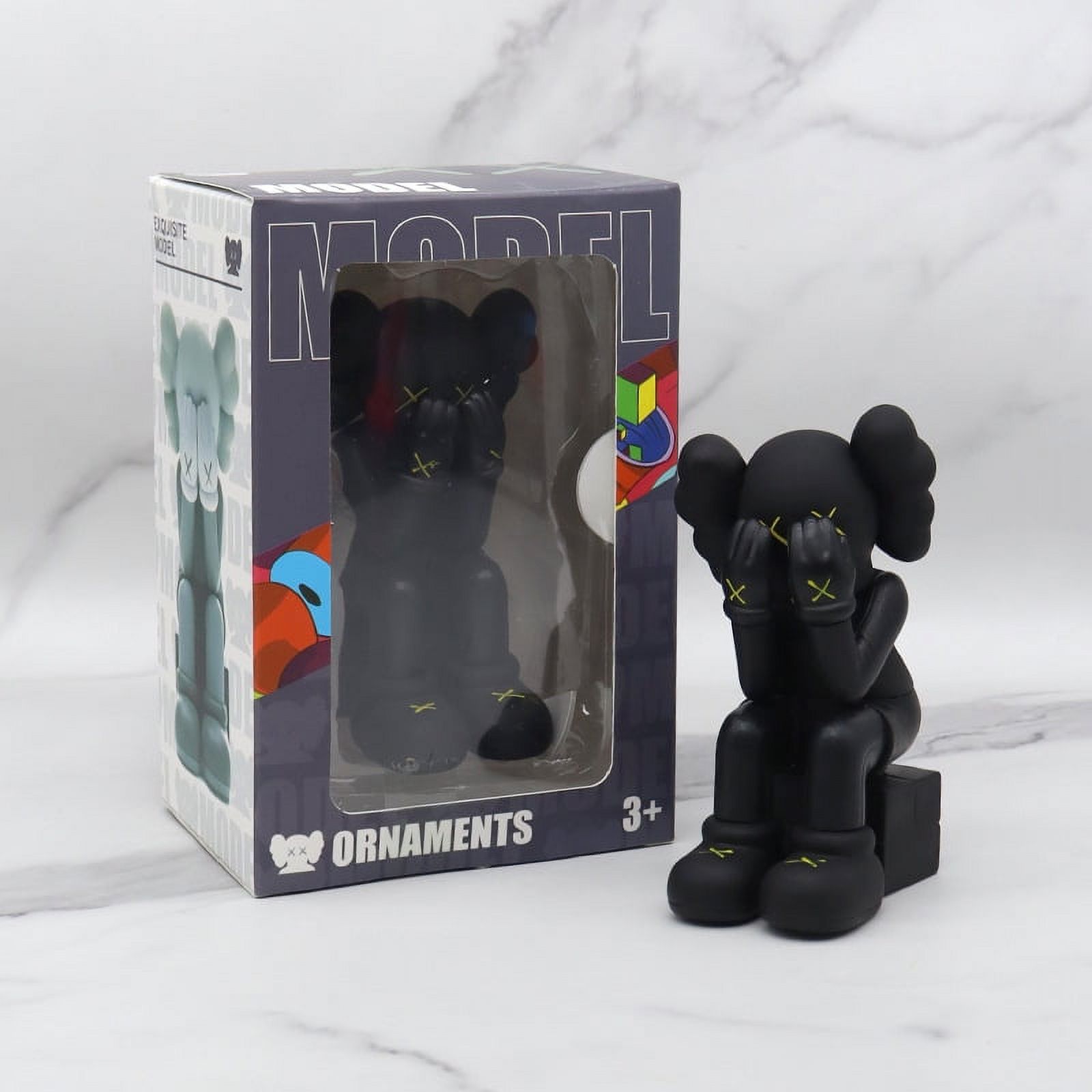 Boxed Cartoon KAWS Figurine - Creative Car Interior Decor Toy, Unique ...