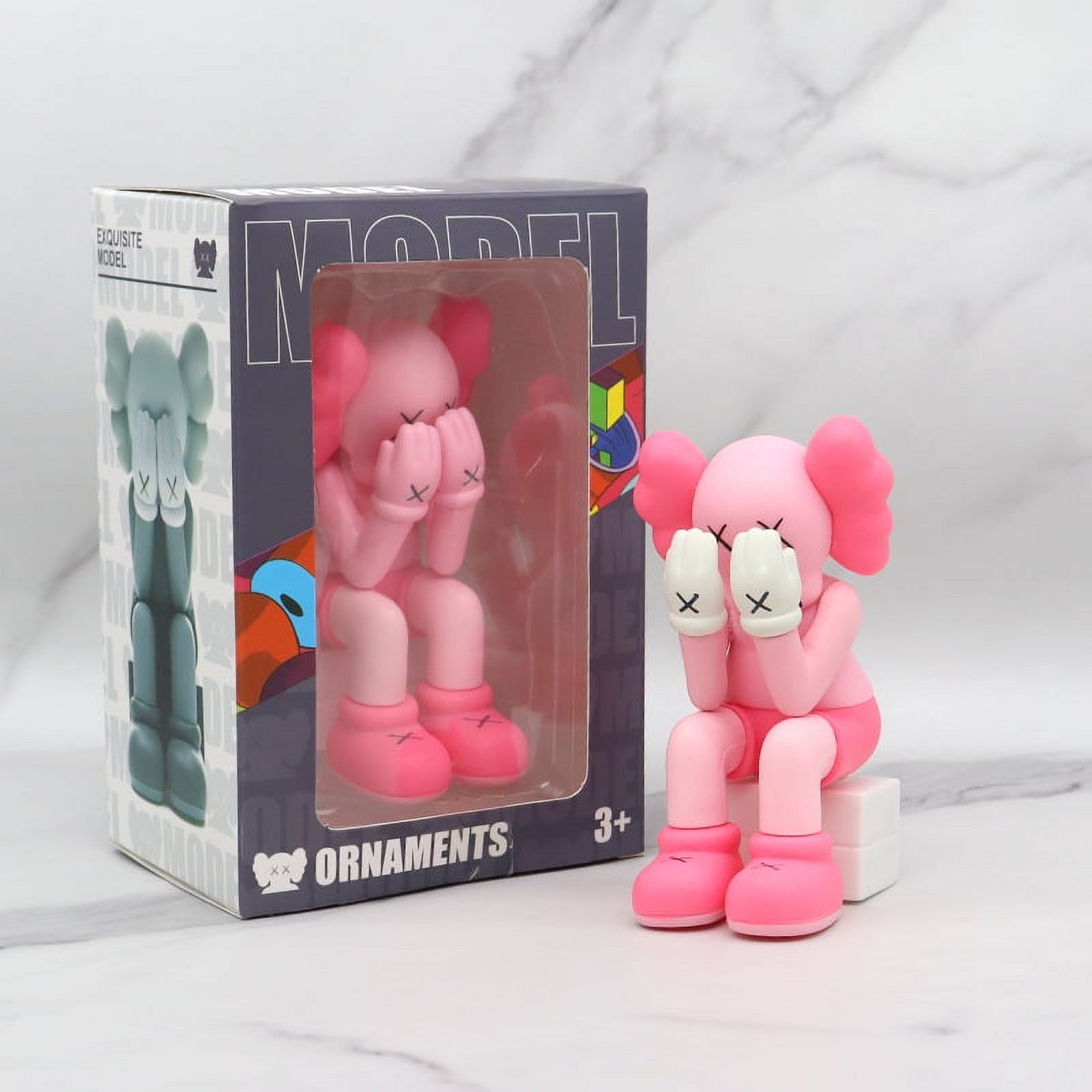 Boxed Cartoon KAWS Figurine - Creative Car Interior Decor Toy, Unique ...