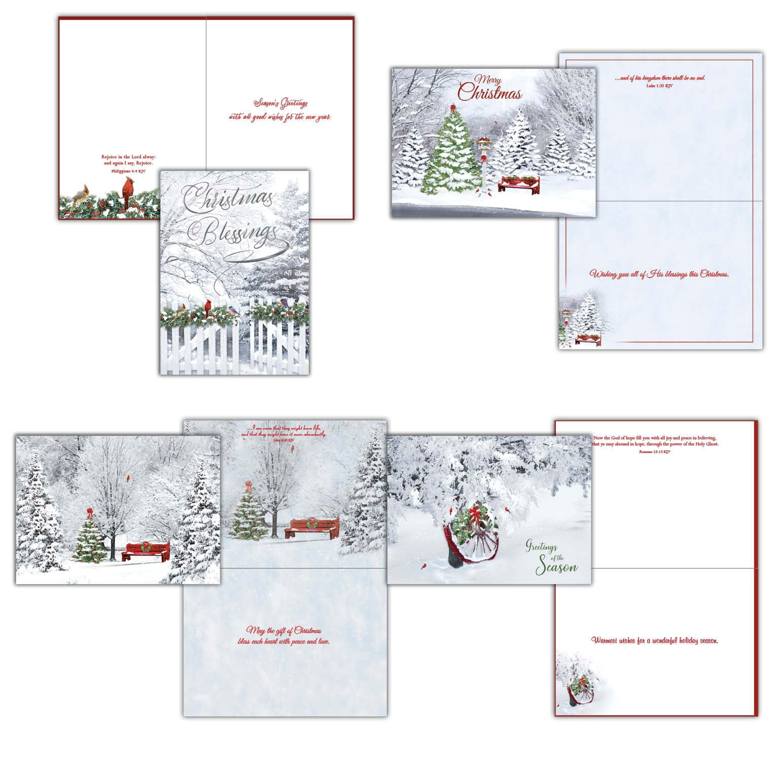 Bulk Assortment Set of Boxed Christmas Cards - Winter Wonderland by ...