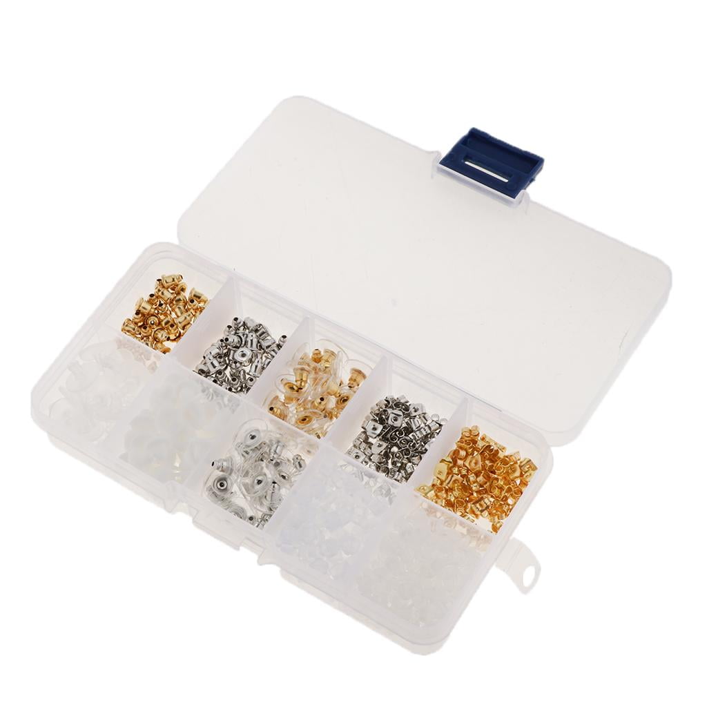 Boxed Ear Back Ear Backing 550pcs 10 styles gold and - Walmart.com