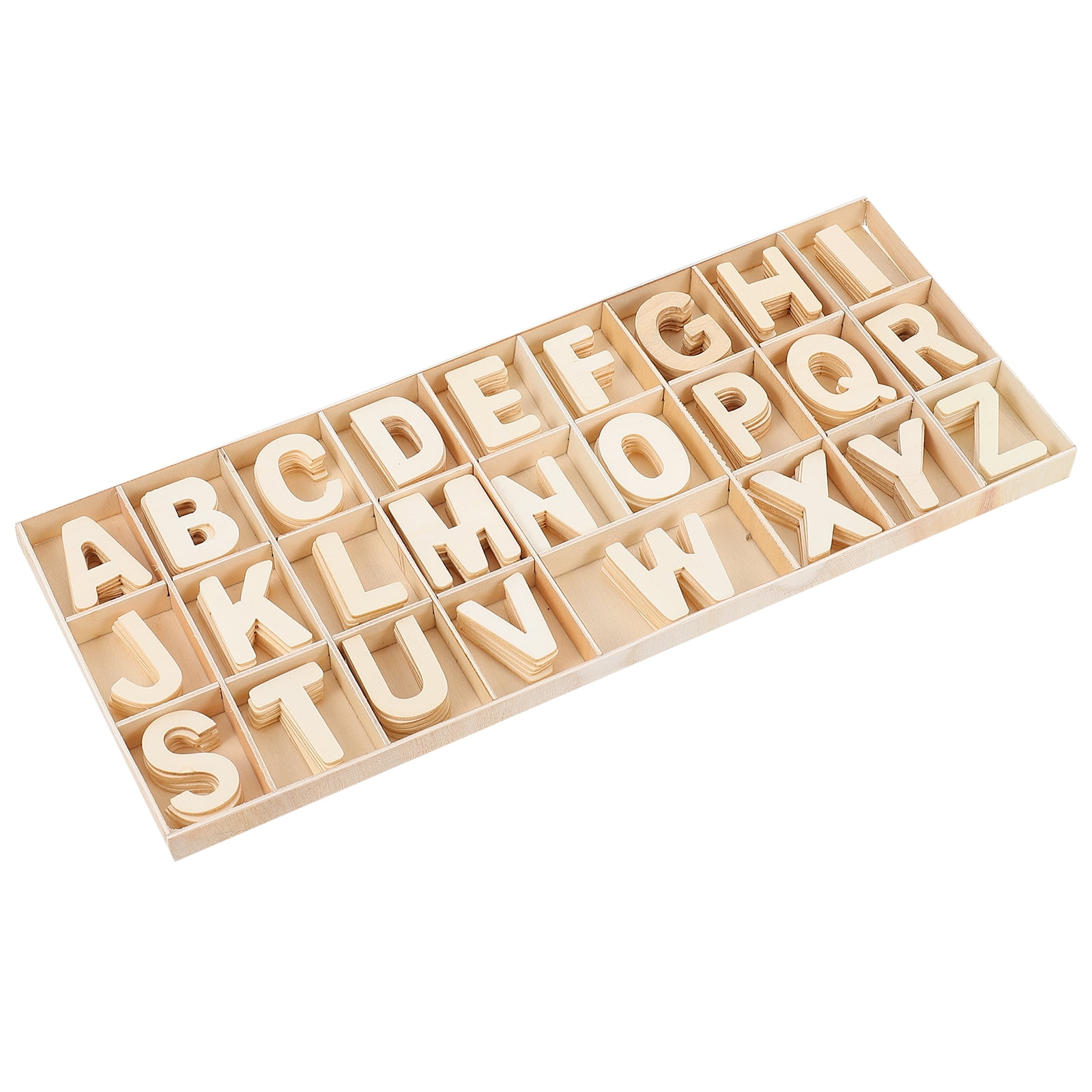 Boxed English Building Blocks Toys Wooden Playset Kids Educational ...