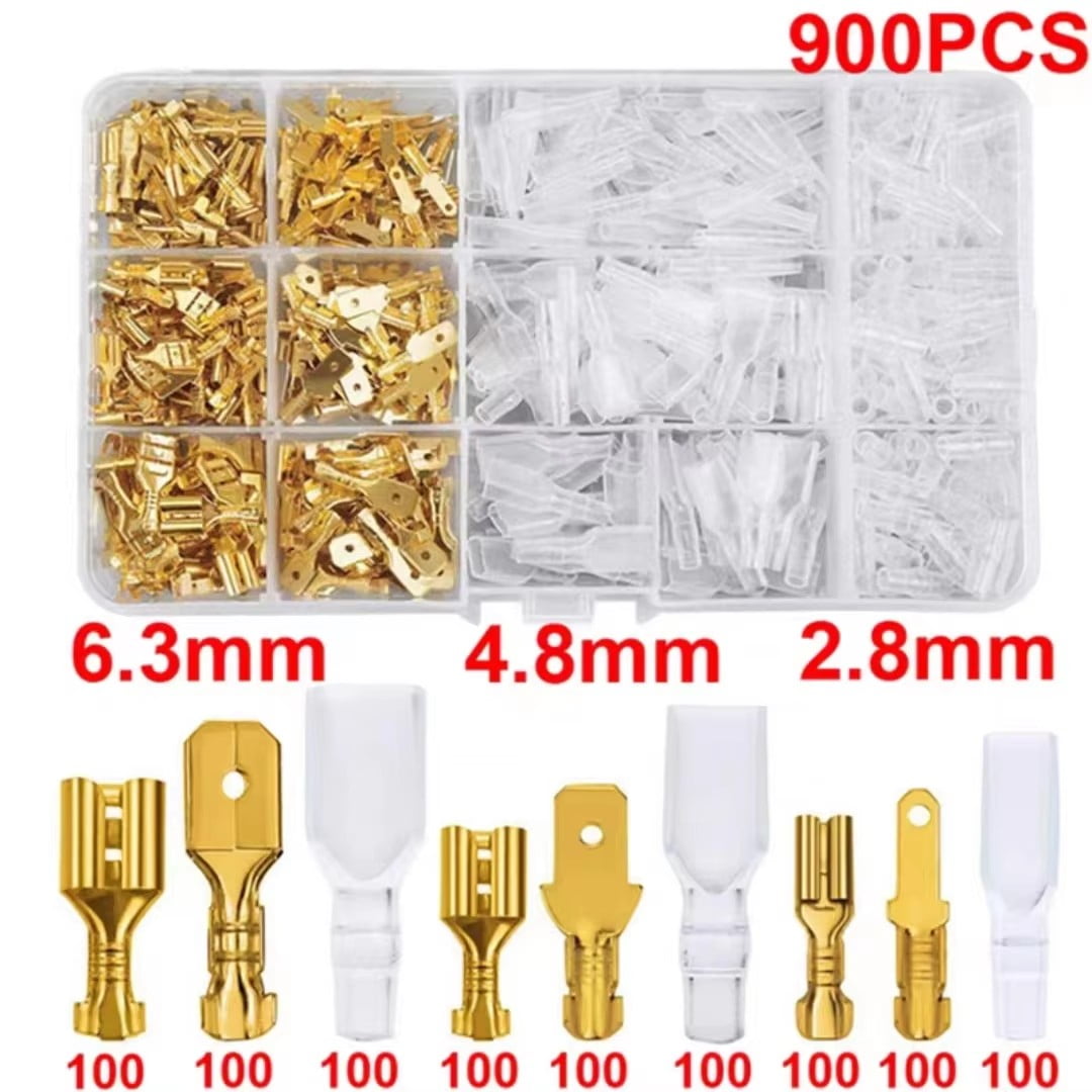 Boxed Insulated Male/Female Cable Connectors 2.8/4.8/6.3mm Electrical ...