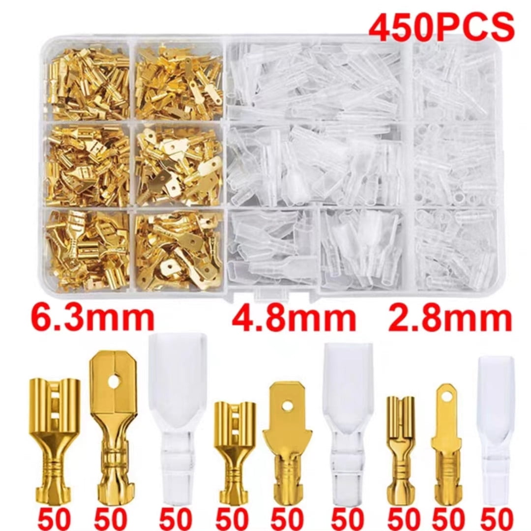 Boxed Insulated Male/Female Cable Connectors 2.8/4.8/6.3mm Electrical ...