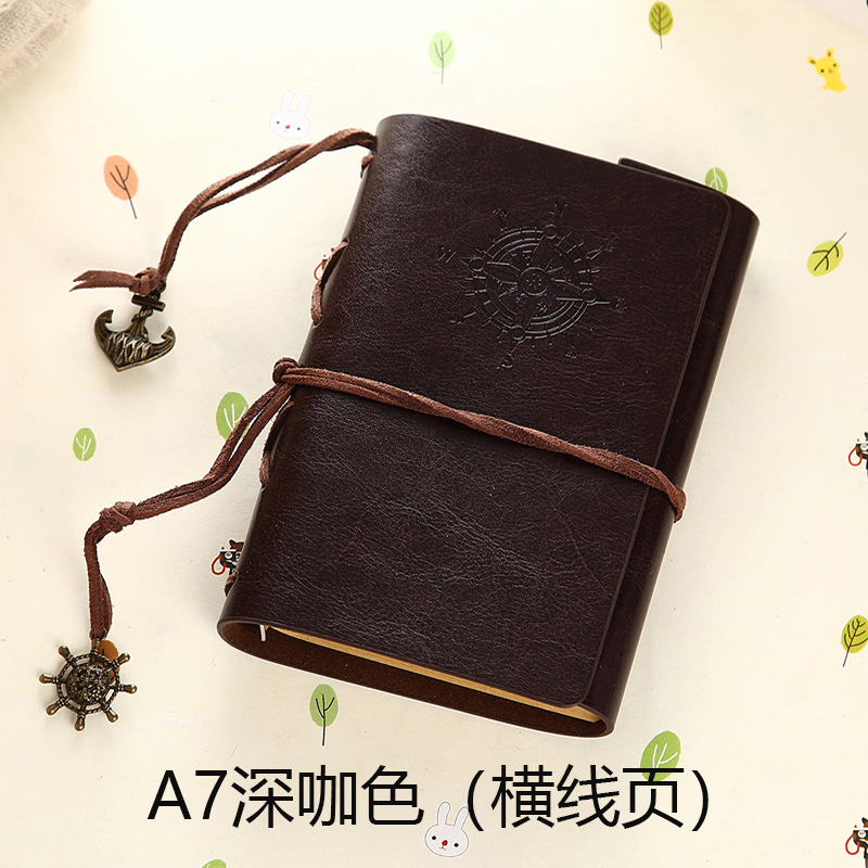 Boxed Logbook Loose-leaf Laptop Pirate Handbook Notepad Carry-on Diary ...
