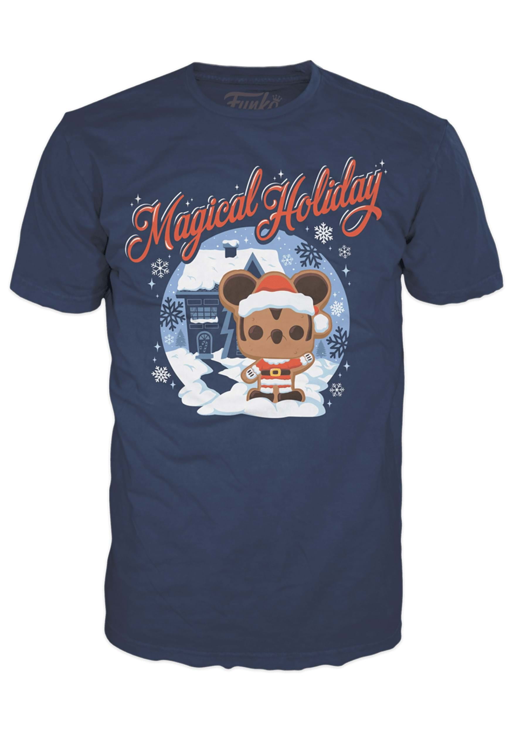 Funko POP! Tee: Disney Holiday - Gingerbread Santa Mickey Boxed Tee ...