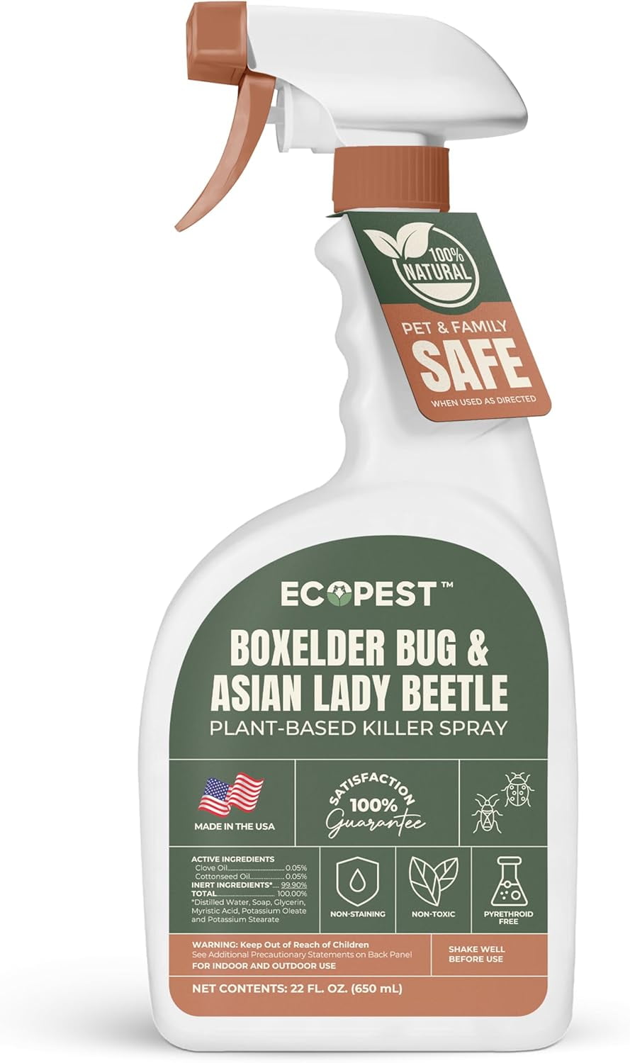 Boxelder Bug & Asian Lady Beetle Spray – Natural, Plant-Based Indoor ...