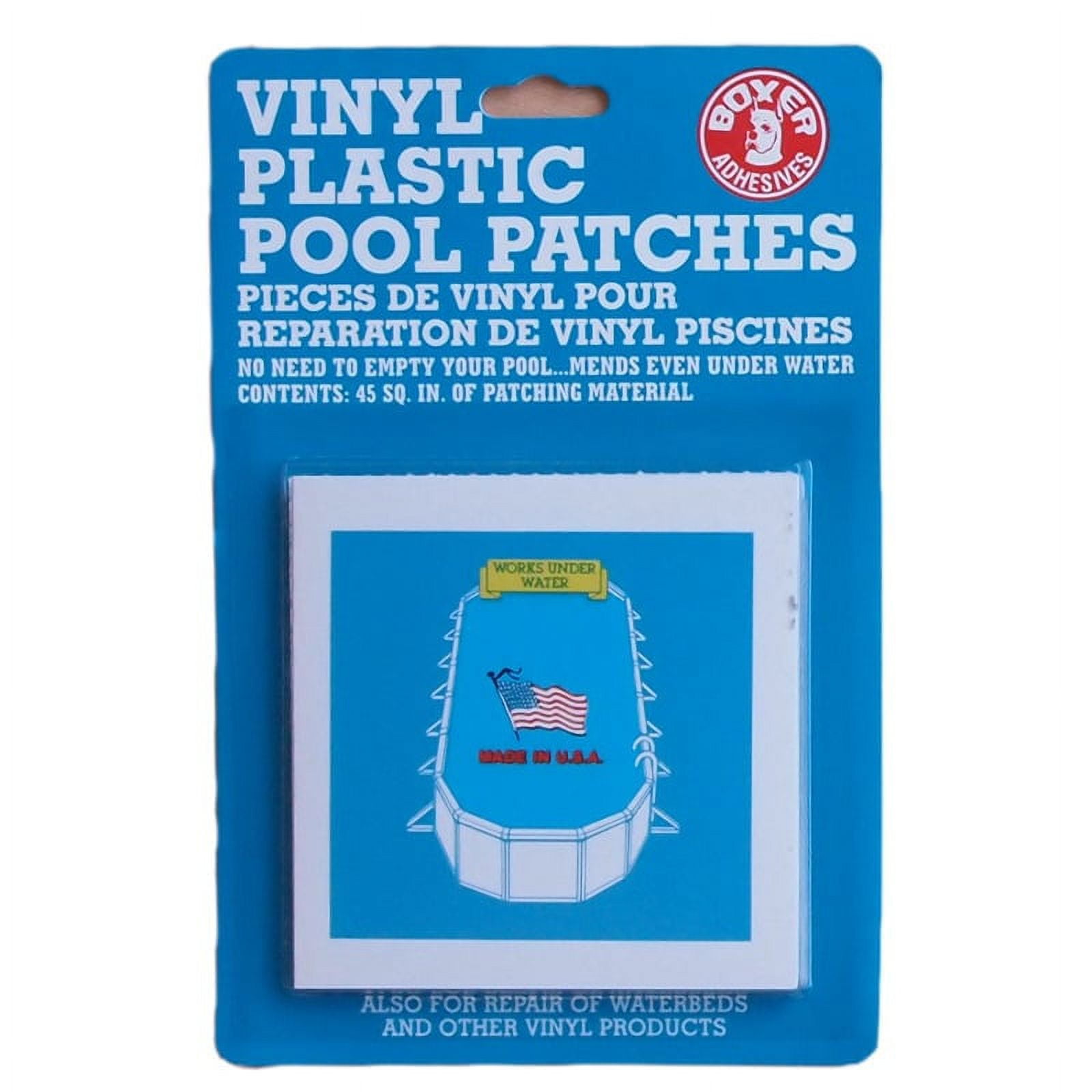 Boxer Adhesives Vinyl Quick Patch Kit for Swimming Pools, 45 SQ.IN ...