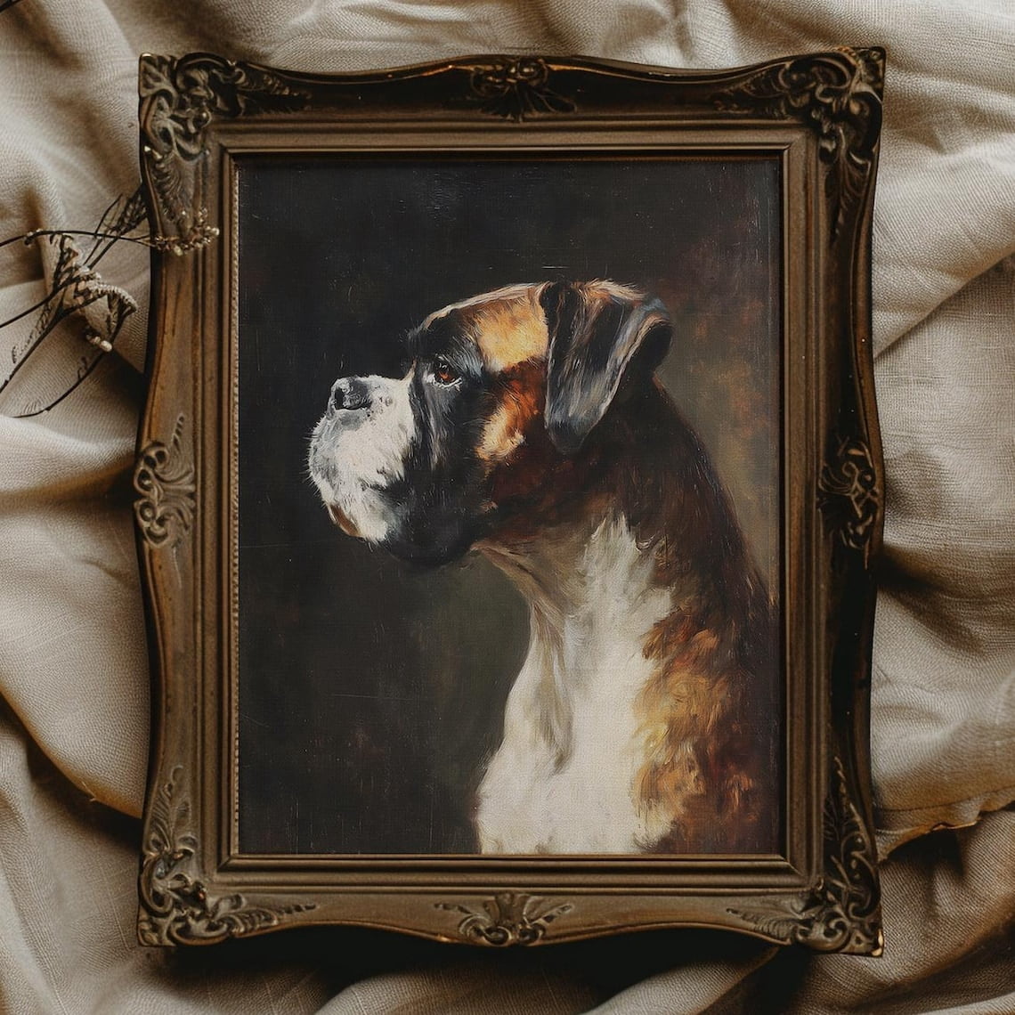 Boxer Boxer Dog Wall Art For Boxer Owner Dog Mom Dog Dad Gift Elegant ...