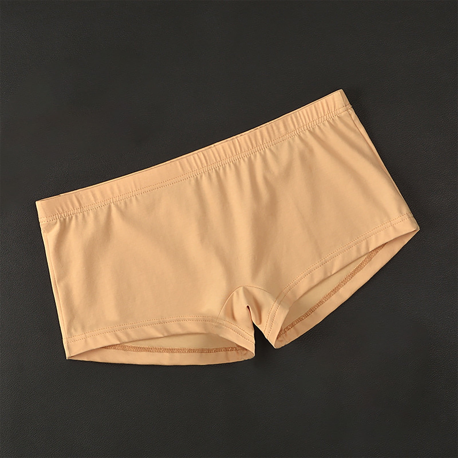 Boxer Briefs for Men Elastic Low Waisted Underwear Boys Casual Solid ...