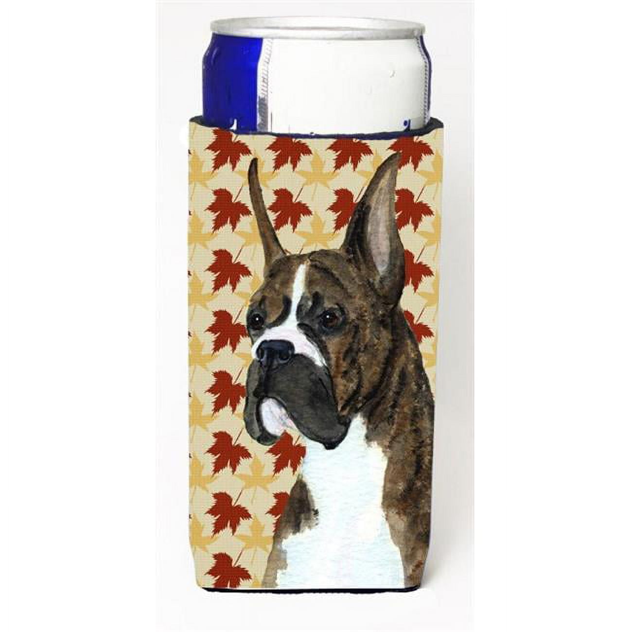Boxer Brindle Fall Leaves Portrait Michelob Ultra s For Slim Cans - 12 ...