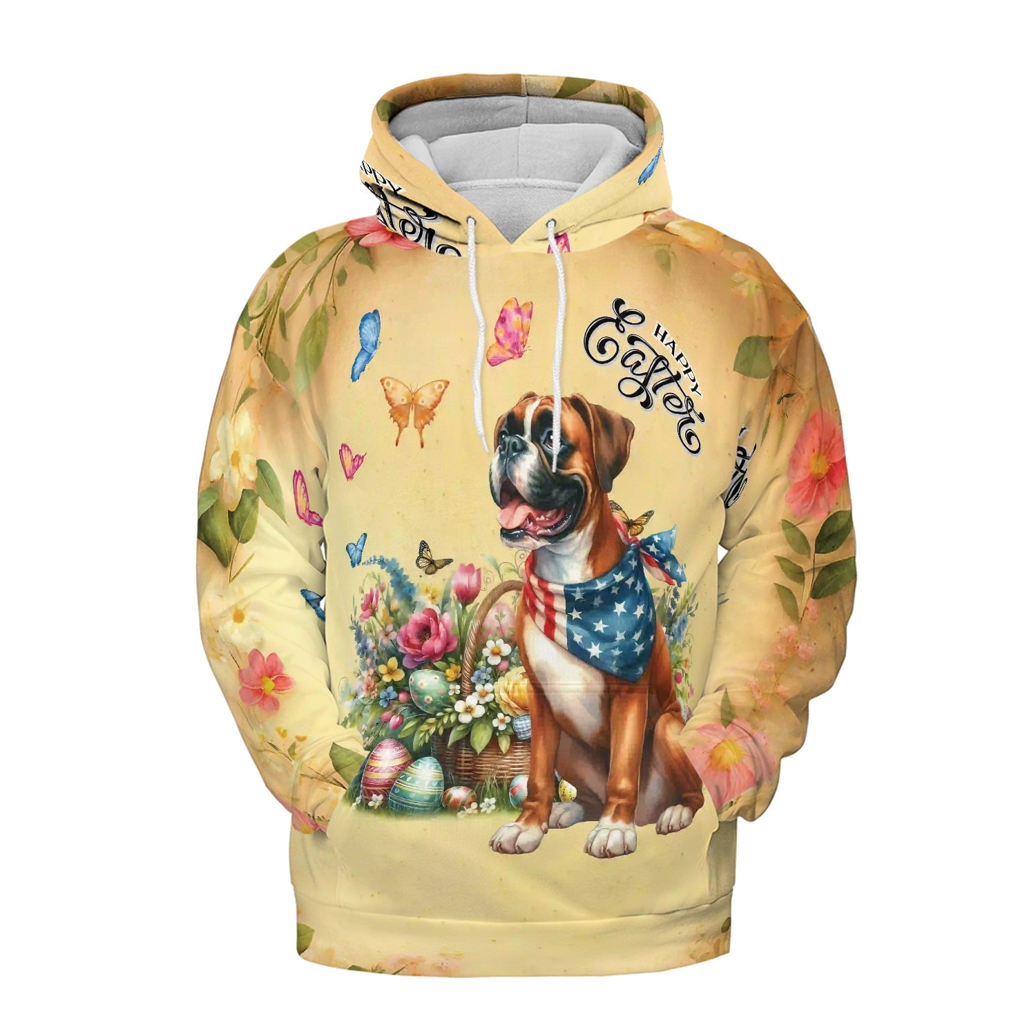 Boxer Celebrates Spring and Enjoys a Happy Easter All Over Print 3D ...