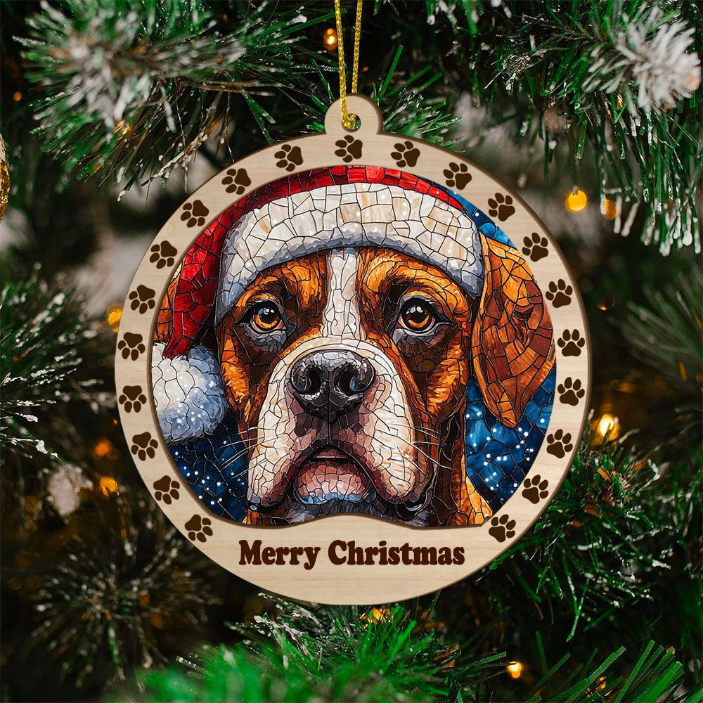 Boxer Christmas Dog Ornament, Boxer Dog Christmas Decor, Boxer Dog ...